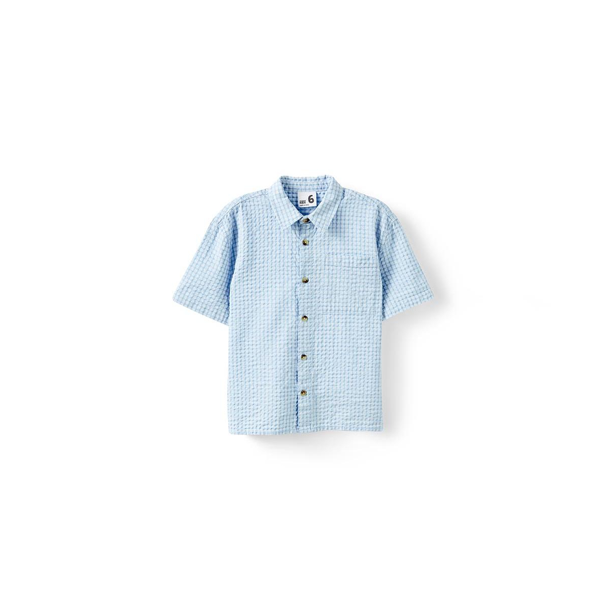 Click here for Cotton On Boys Carter Skate Shirt - Blue prices