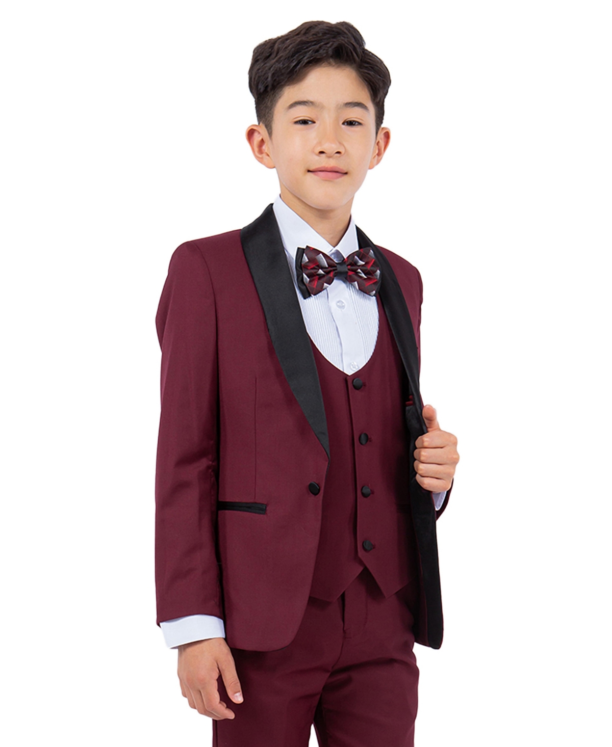 Click here for Stacy Adams Big Boys 5 Pc Tuxedos - Burgundy prices