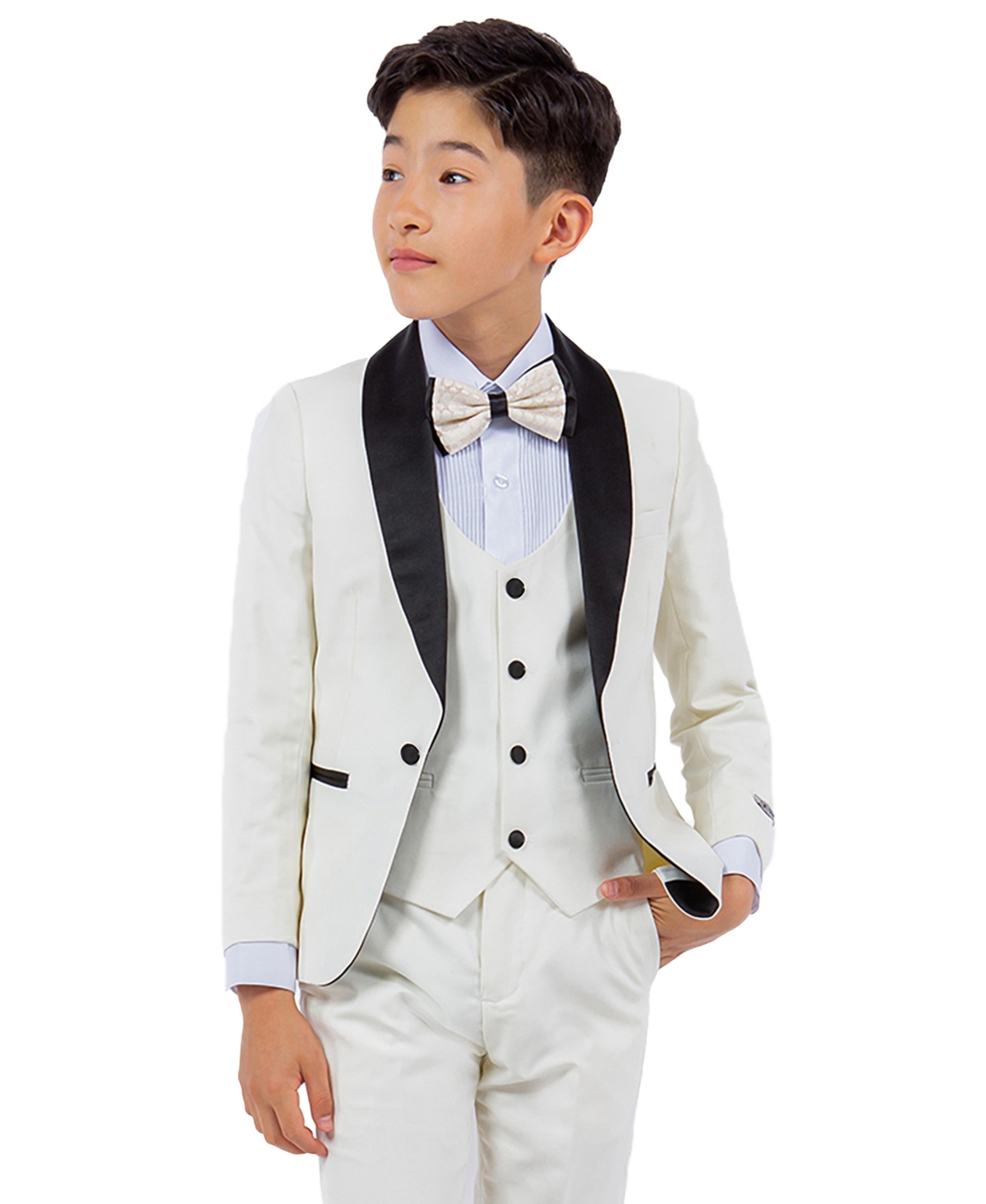 Click here for Stacy Adams Big Boys 5 Pc Tuxedos - Ivory prices