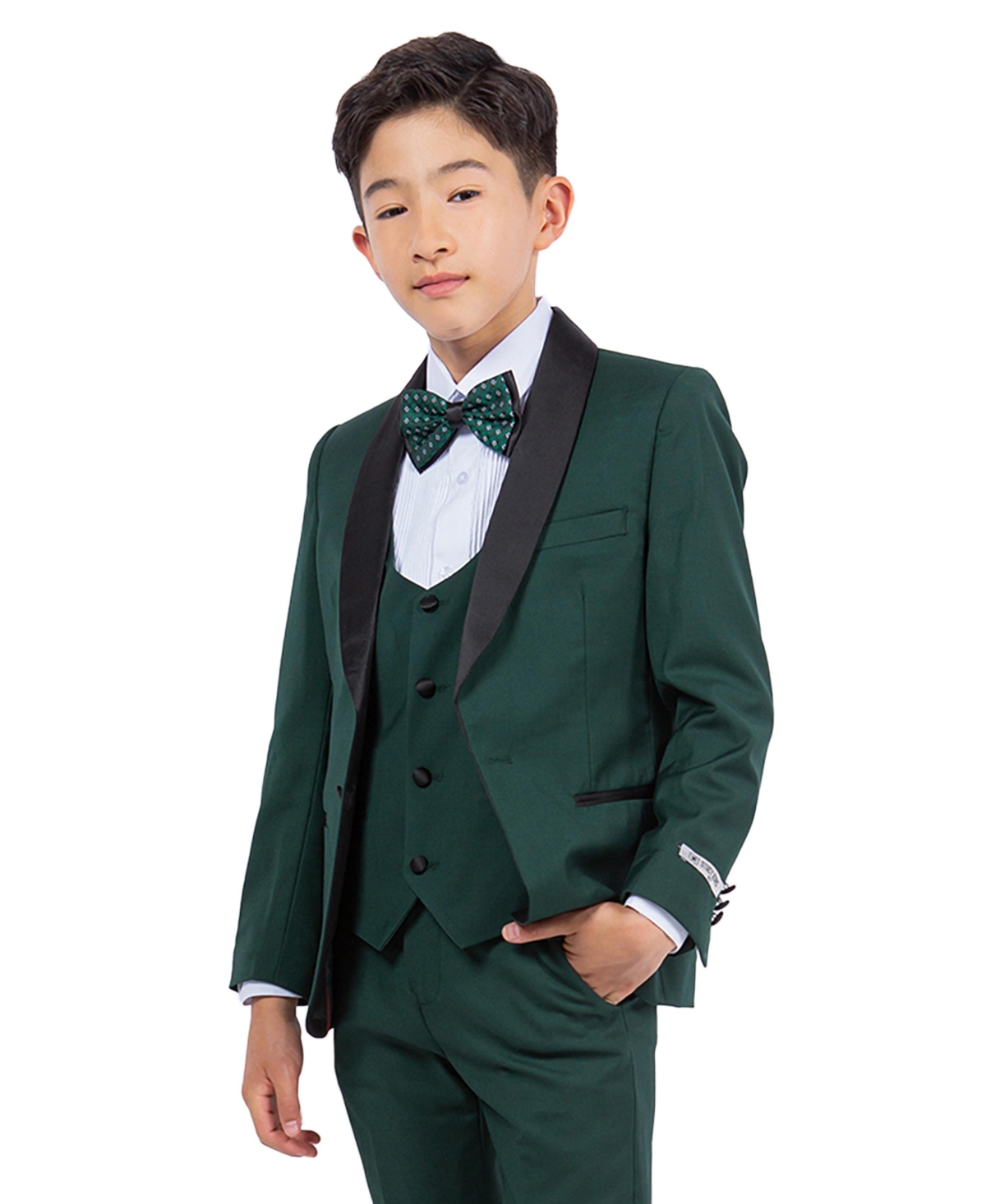 Click here for Stacy Adams Big Boys 5 Pc Tuxedos - Green prices
