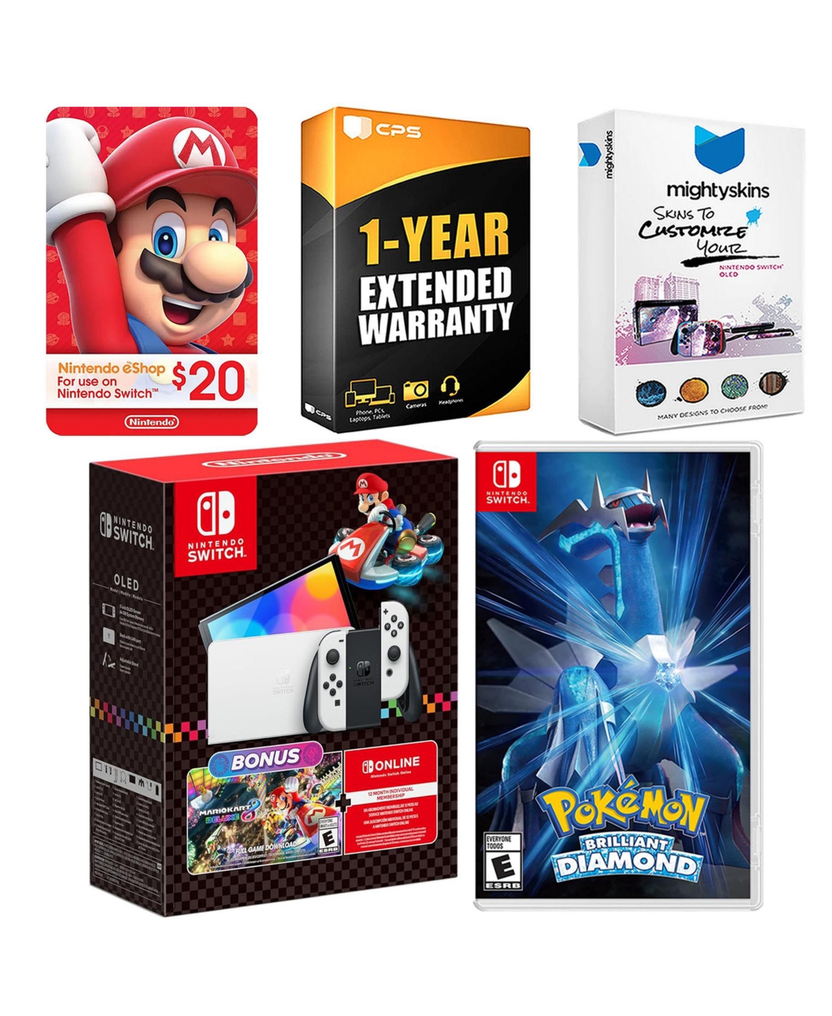 Click here for Nintendo Switch Oled Console Mario Kart 8 Bundle w... prices