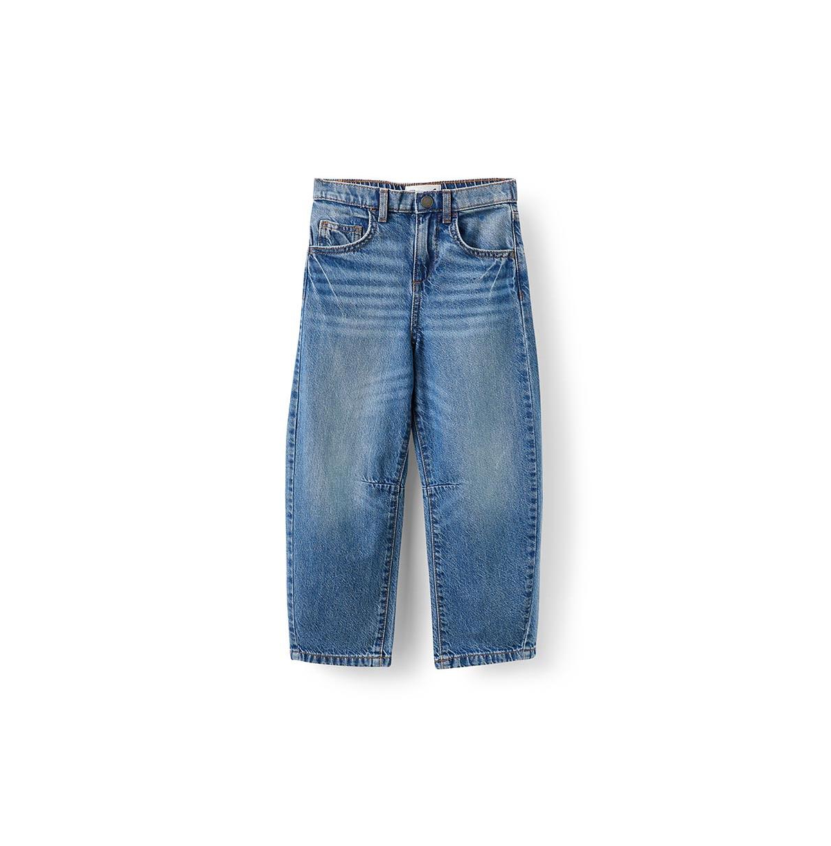 Click here for Cotton On Boys Unisex Barrel Leg Denim Jean - Blue... prices