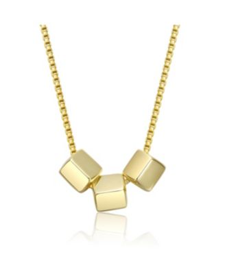 Click here for Rachel Glauber 14k Gold Plated With Cube Shaped Be... prices