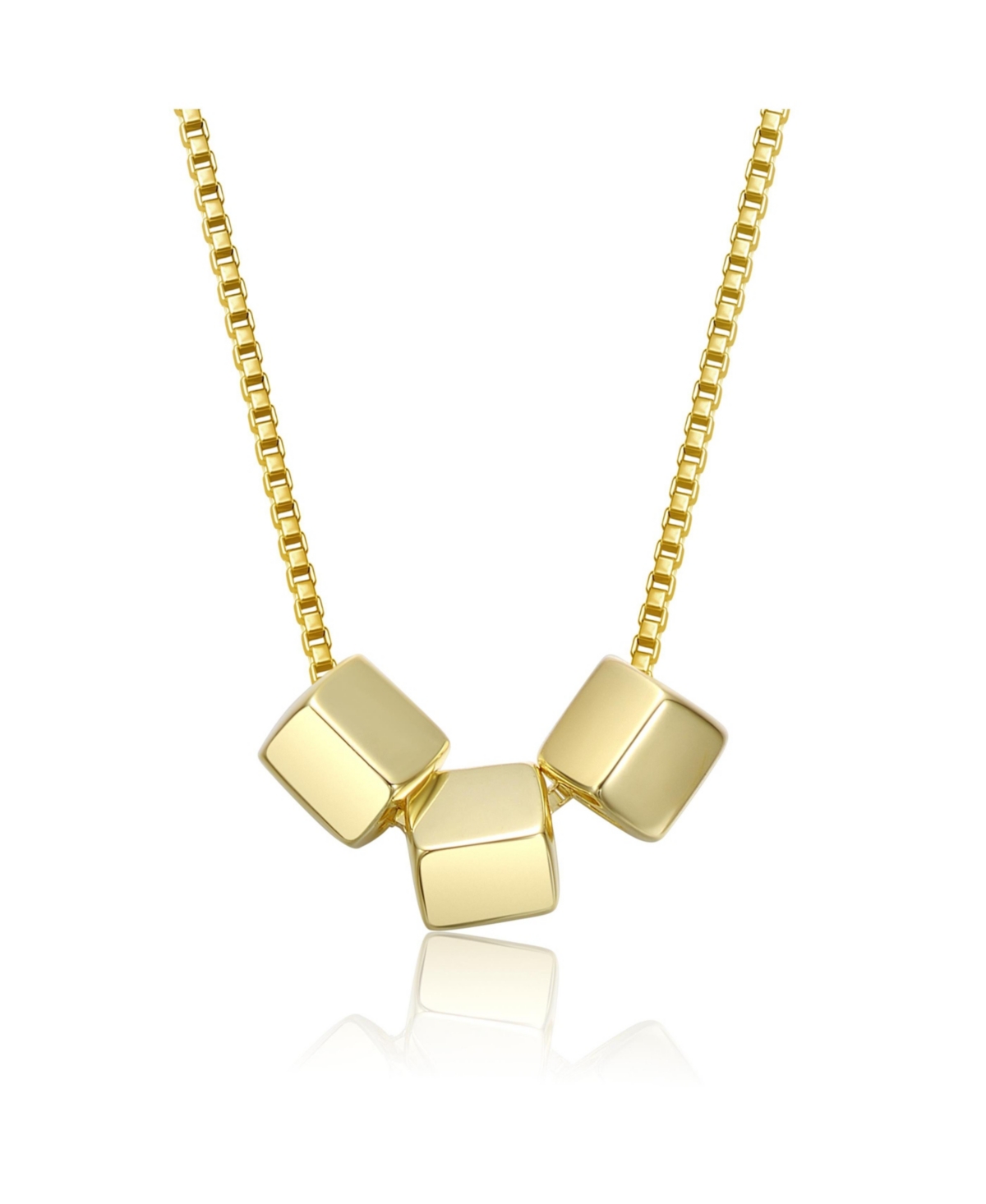 Click here for Rachel Glauber 14K Gold Plated with Cube Shaped Be... prices