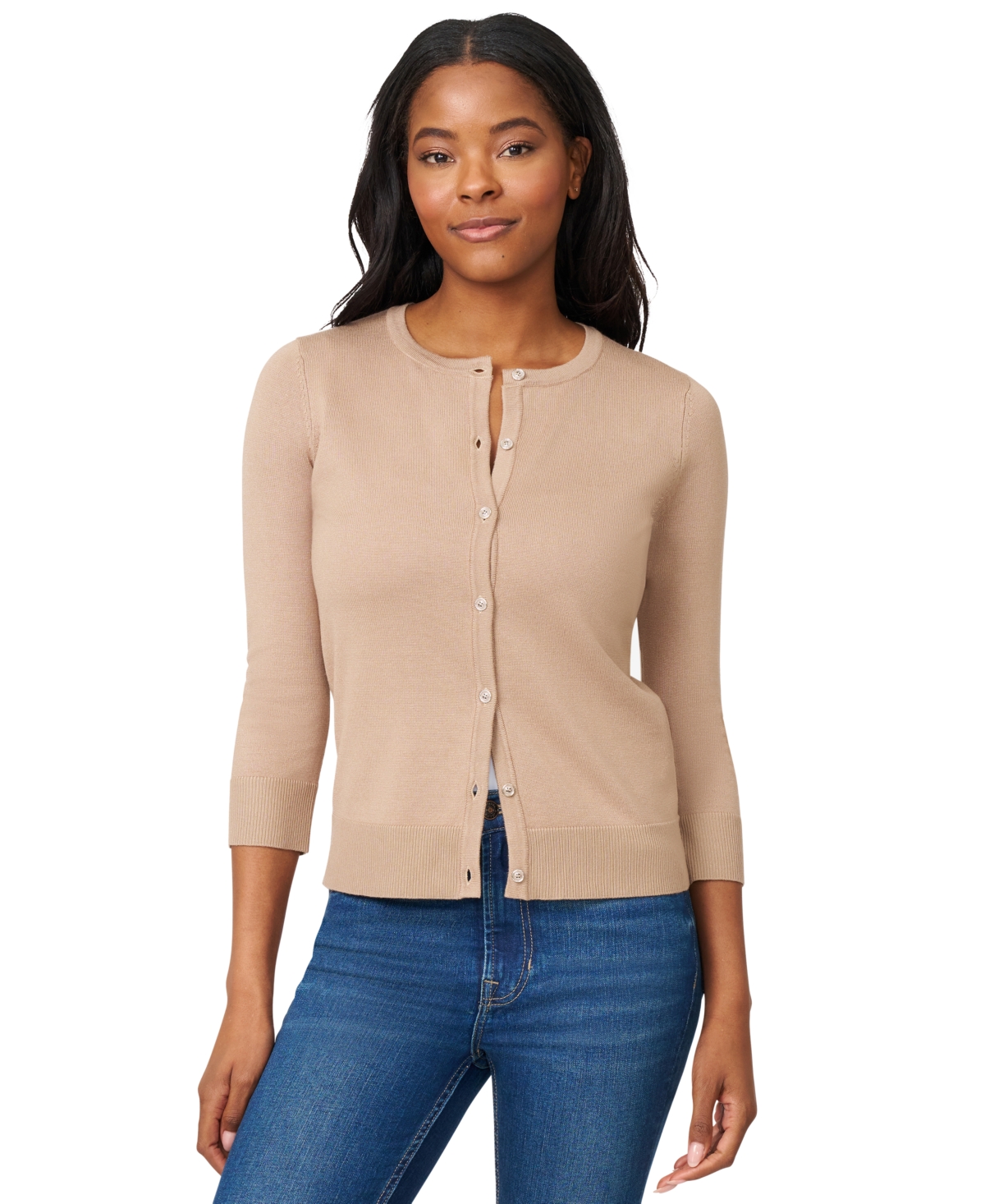 Click here for Melissa Paige Petite Crewneck 3/4-Sleeve Cardigan... prices