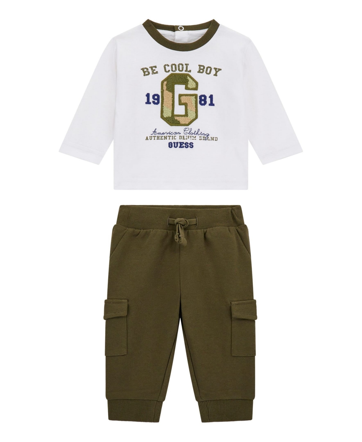 Click here for Guess Baby Boys 2-Piece Long Sleeve T-Shirt and Ca... prices