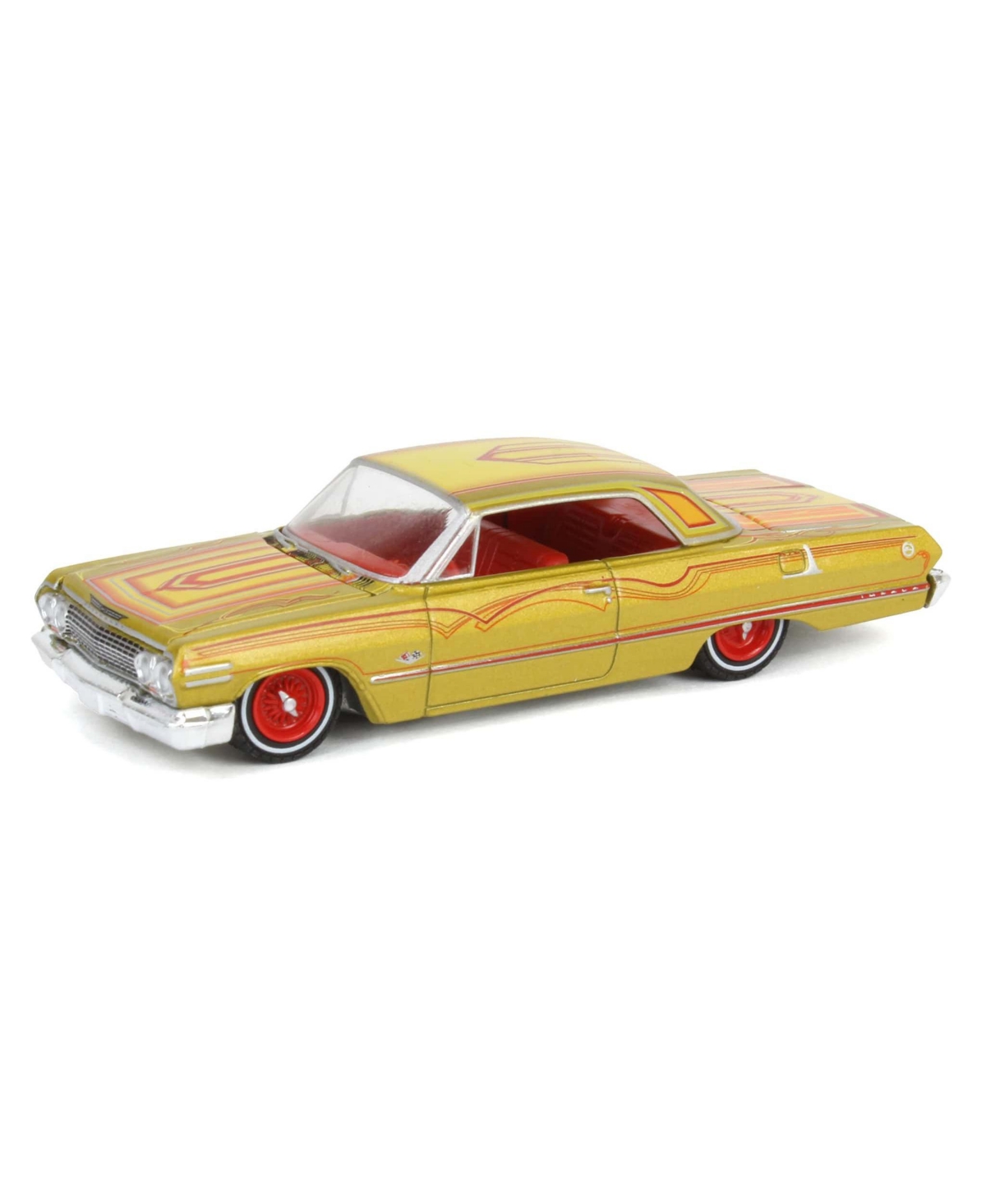 Click here for 1/64 1963 Chevrolet Impala Ss  Gold Metallic & Red... prices