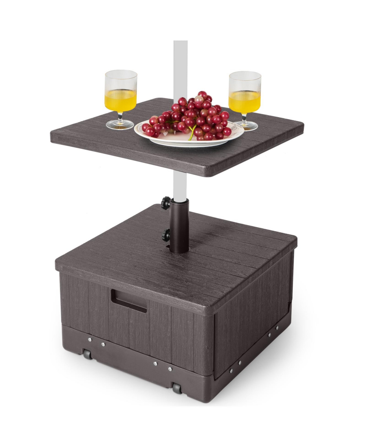 Click here for 175 Lbs Outdoor Fillable Umbrella Base with Table... prices