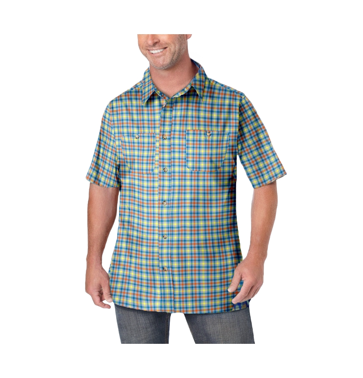 Click here for KingSize Big & Tall Check Short-Sleeve Sport Shirt... prices