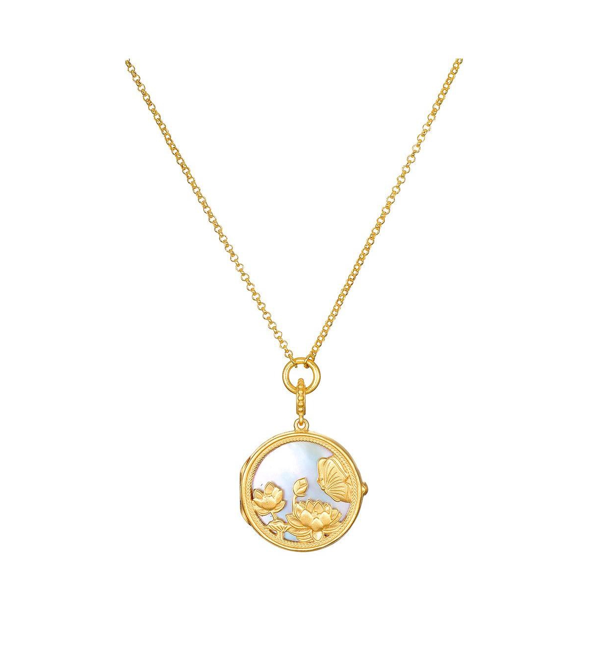 Click here for Take Flight Butterfly Pearl Locket Necklace prices