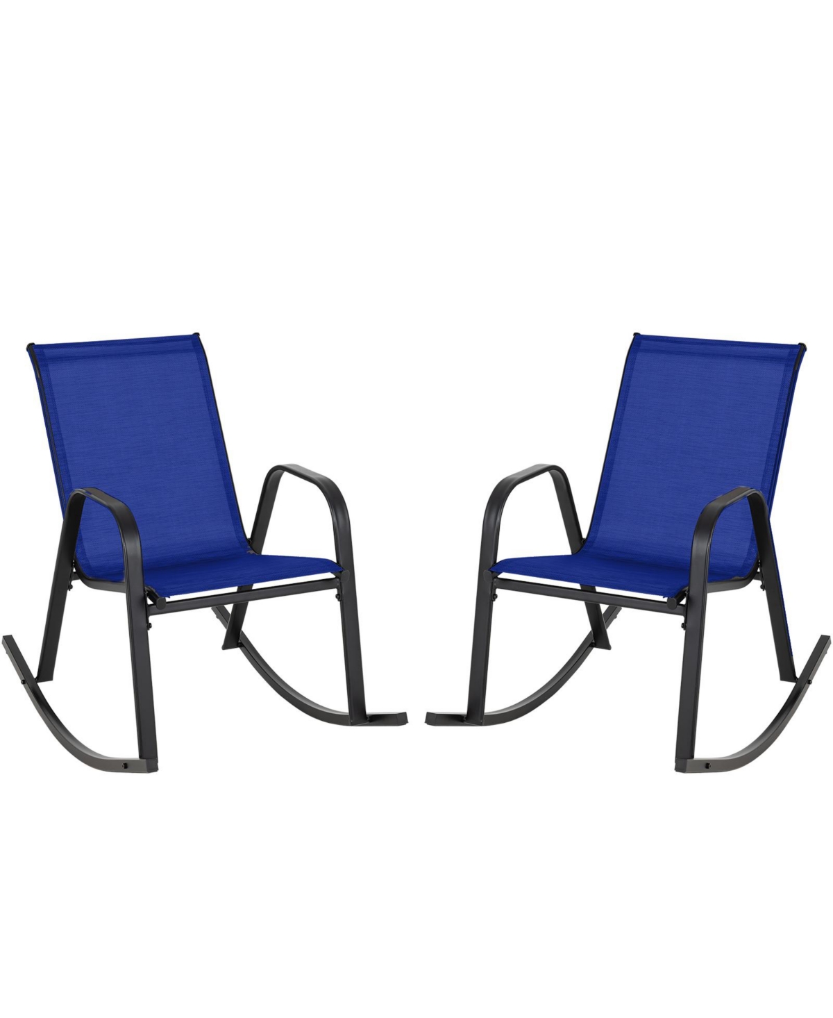 Click here for Set of 2 Metal Patio Rocking Chair with Breathable... prices