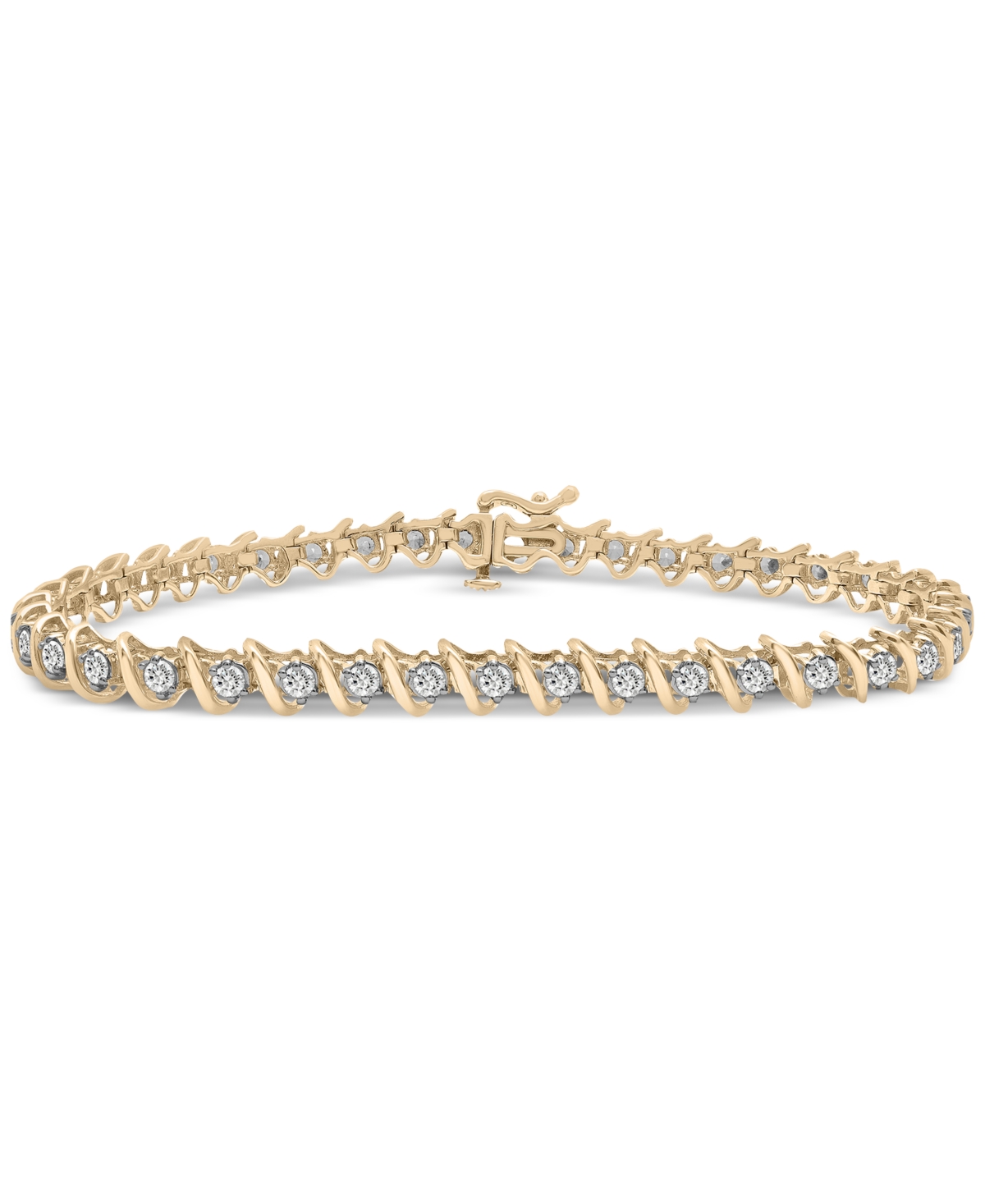 Click here for Diamond Twist Bracelet (2 ct. t.w.) in 14k White G... prices