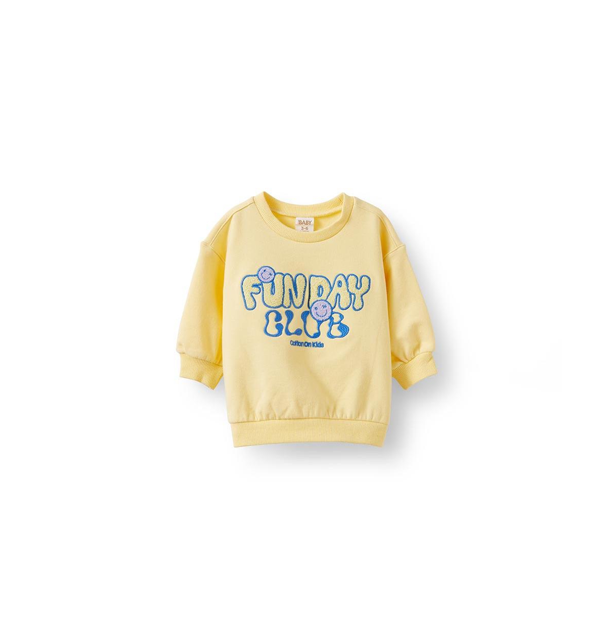 Click here for Cotton On Riley Sweater - Baby yellow/fun day club prices