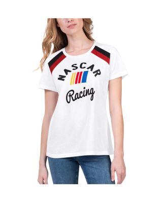 G-III 4Her by Carl Banks Women's White NASCAR Score T-Shirt - Macy's