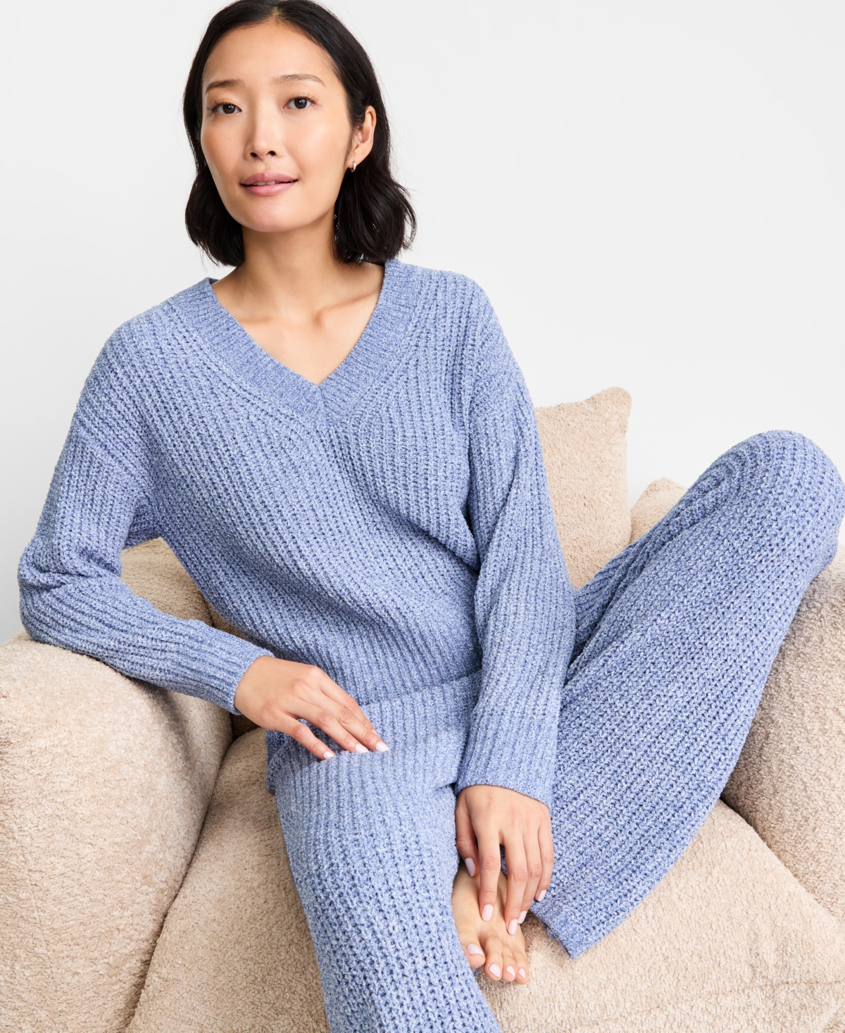 Click here for State of Day Womens Chenille Sweater & Pant Set  X... prices