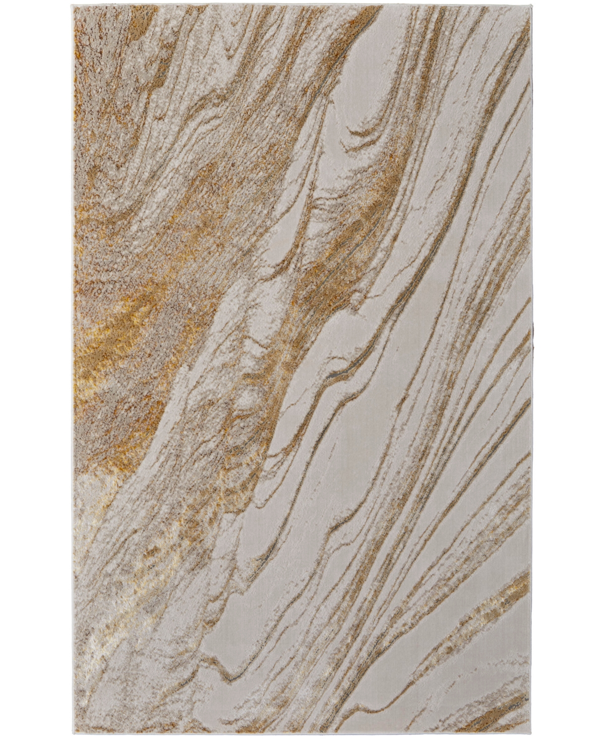 Click here for Feizy Aura 39LLF 311x6 Area Rug - Ivory  Gold prices