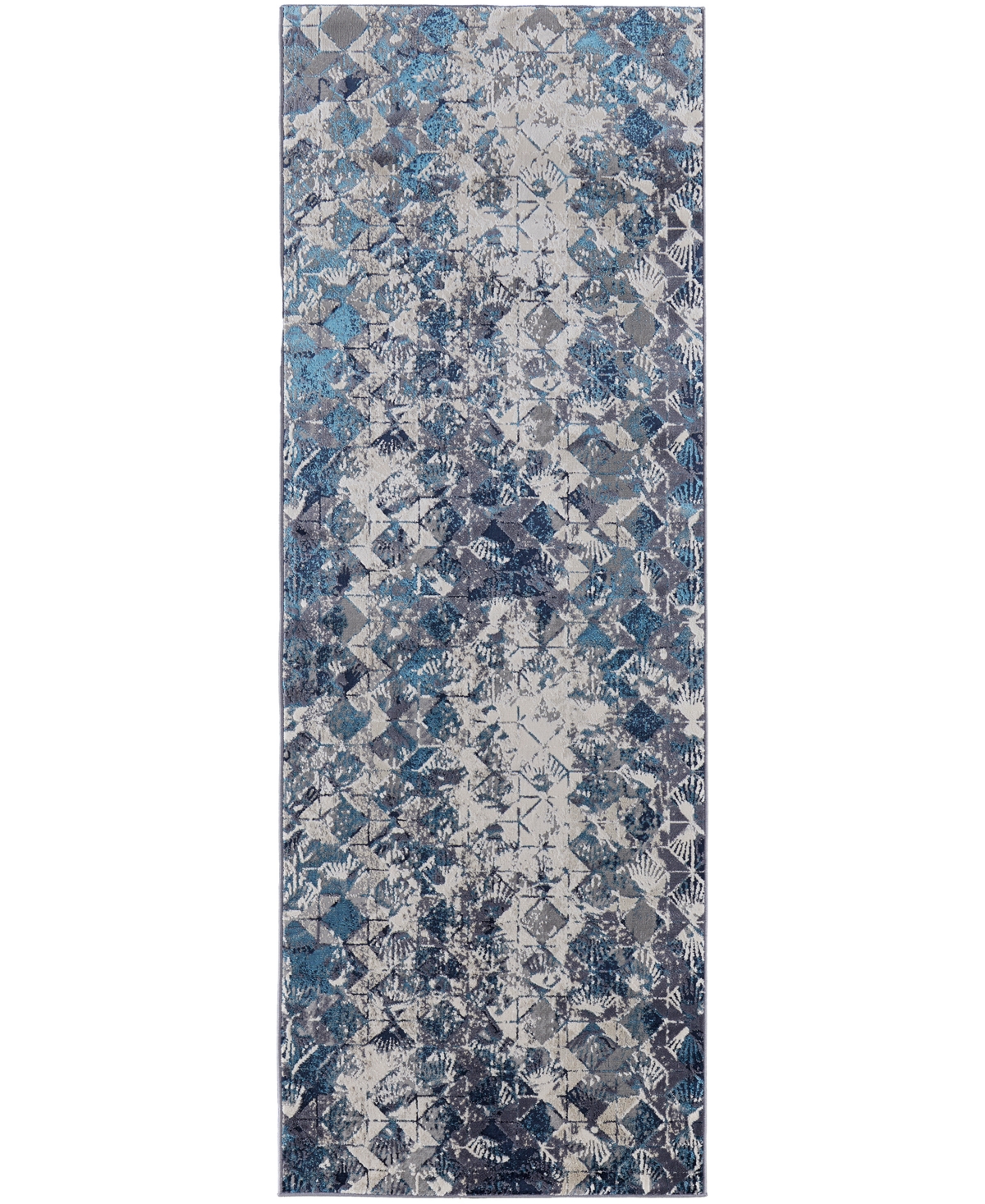 Click here for Feizy Indio 39H0F 210x710 Runner Area Rug - Blue... prices