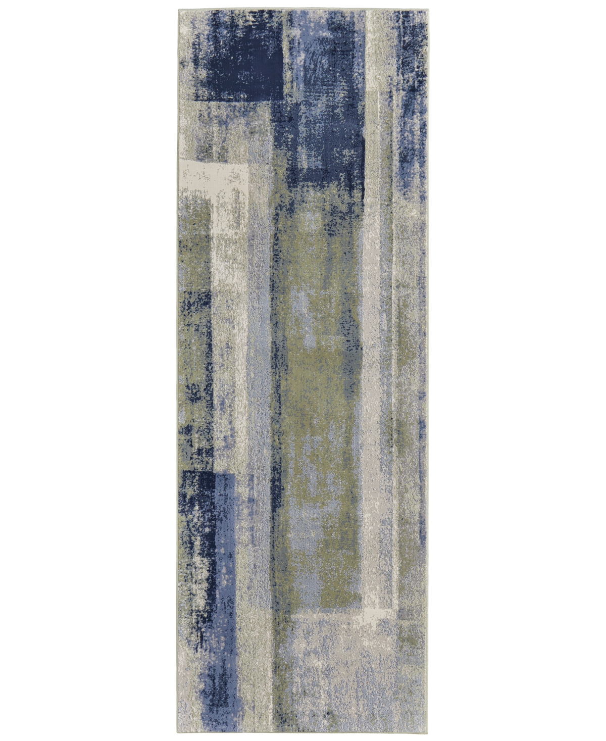 Click here for Feizy Clio 39K3F 29x710 Runner Area Rug - Blue  Gr... prices