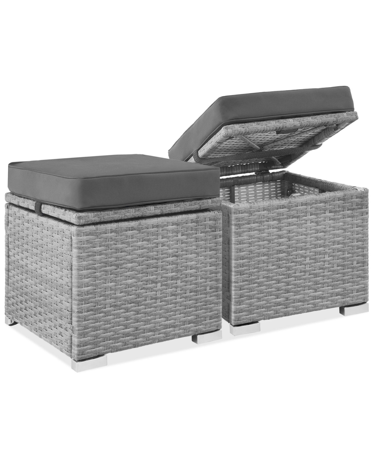 Click here for Best Choice Products Set of 2 Wicker Ottomans  Mul... prices