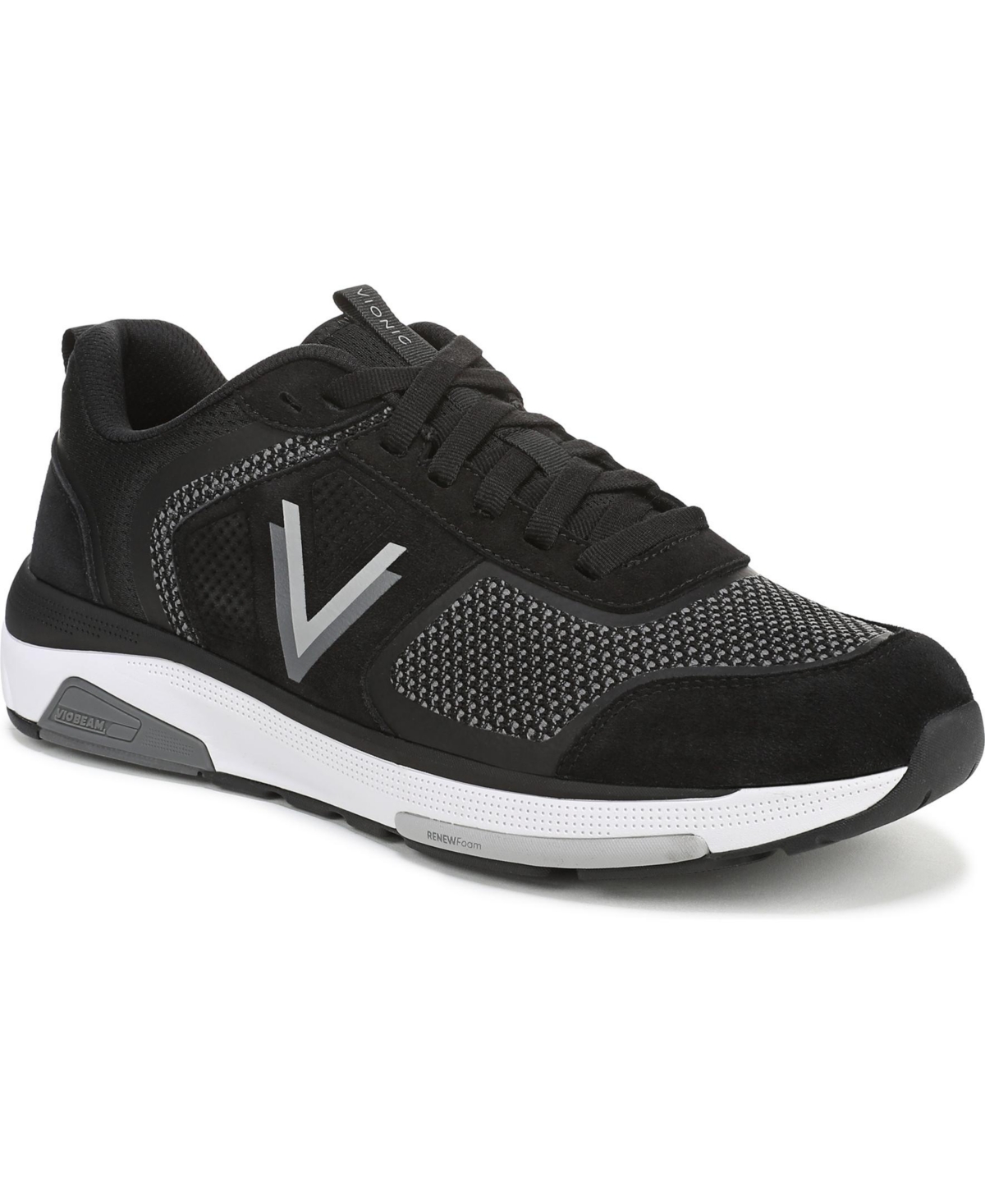 Click here for Vionic Mens Walk Strider Knit Walking Shoes - Blac... prices