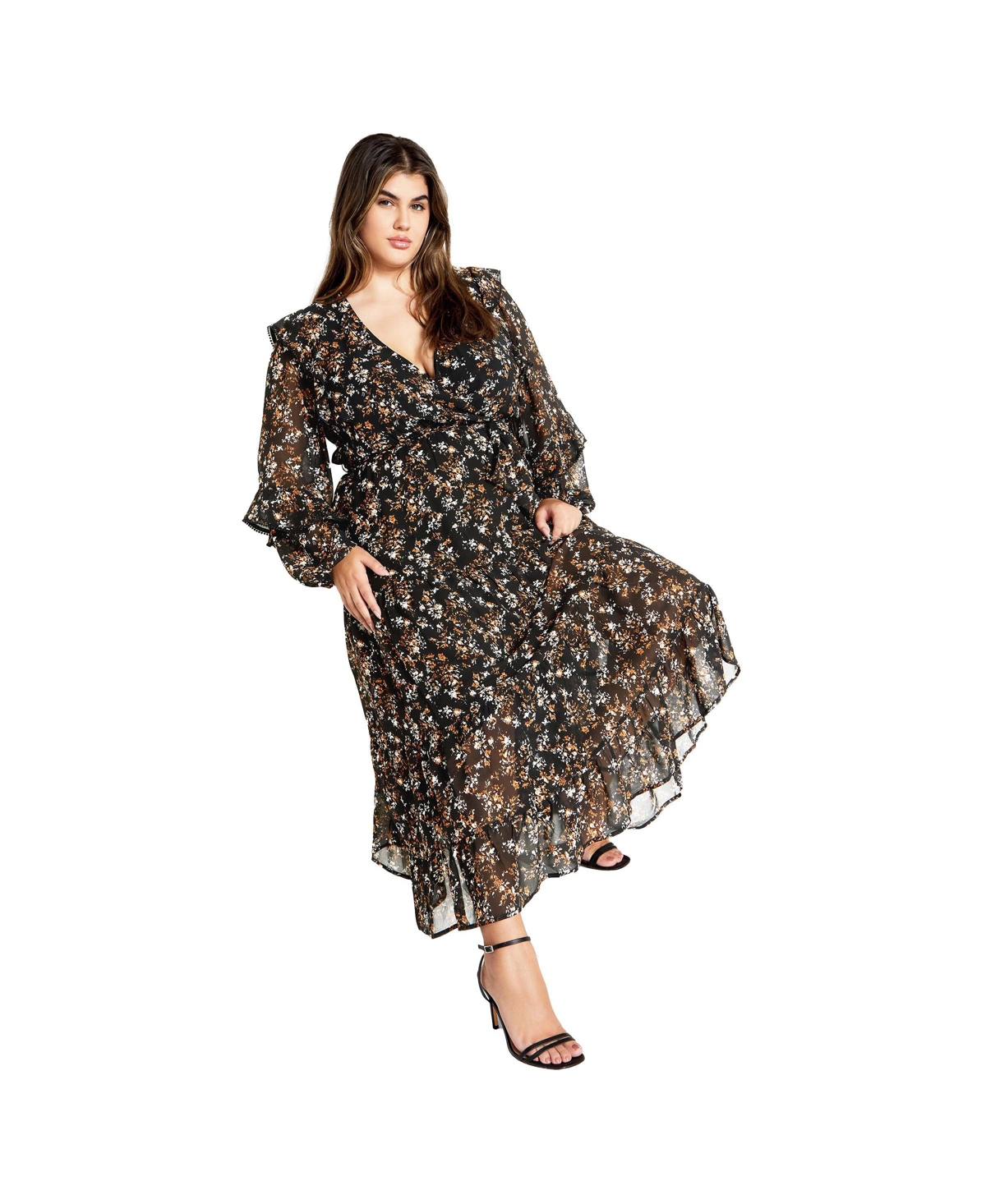 Click here for City Chic Plus Size Lila Maxi Dress - Fall floral prices
