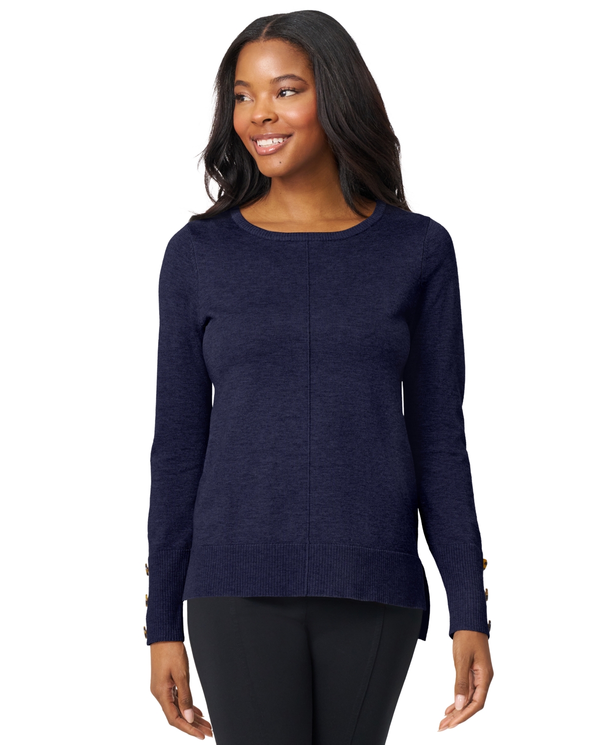 Click here for Melissa Paige Womens Button-Cuff Lightweight Tunic... prices