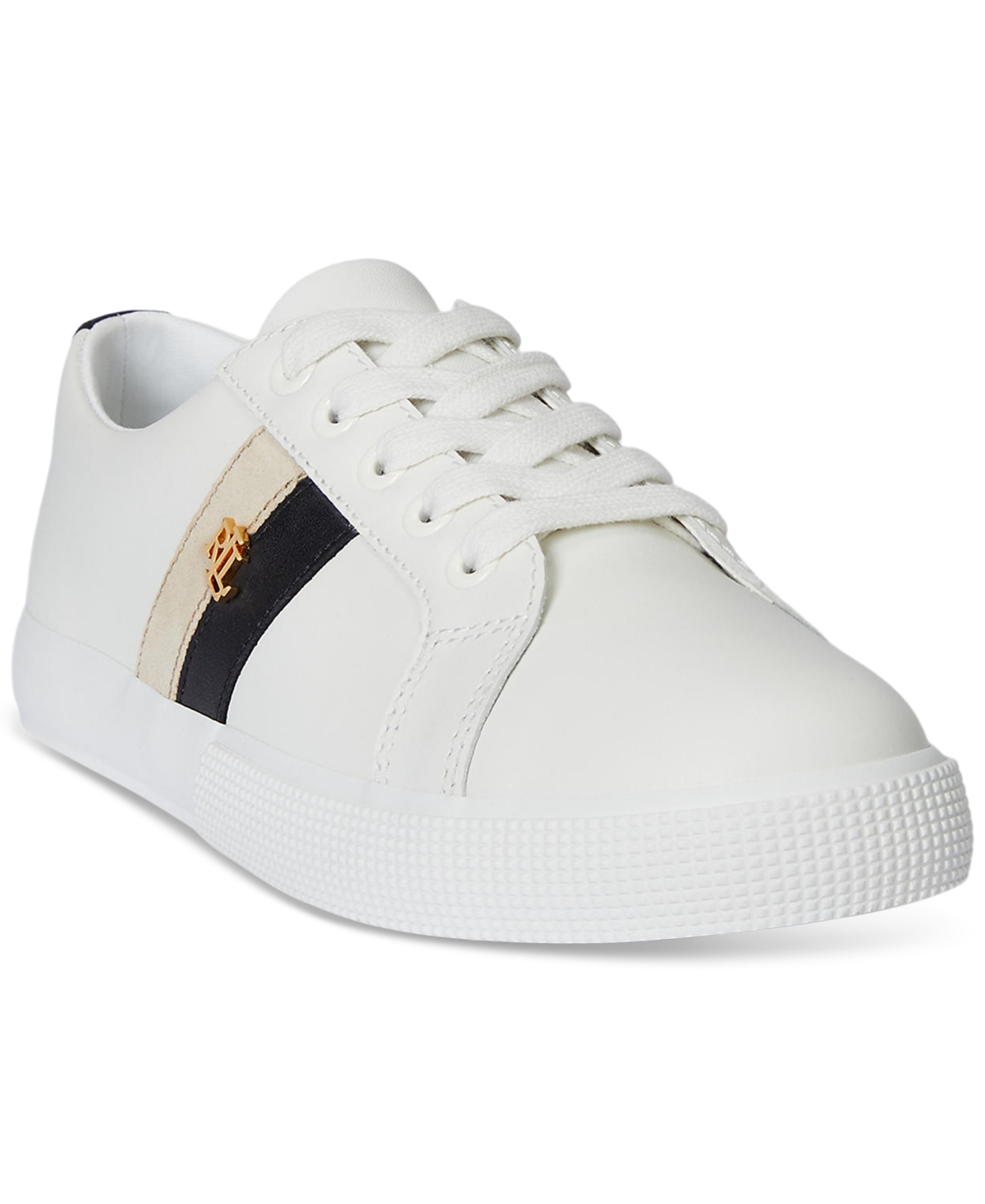 Click here for Lauren Ralph Lauren Womens Janson Sneakers - Snow... prices