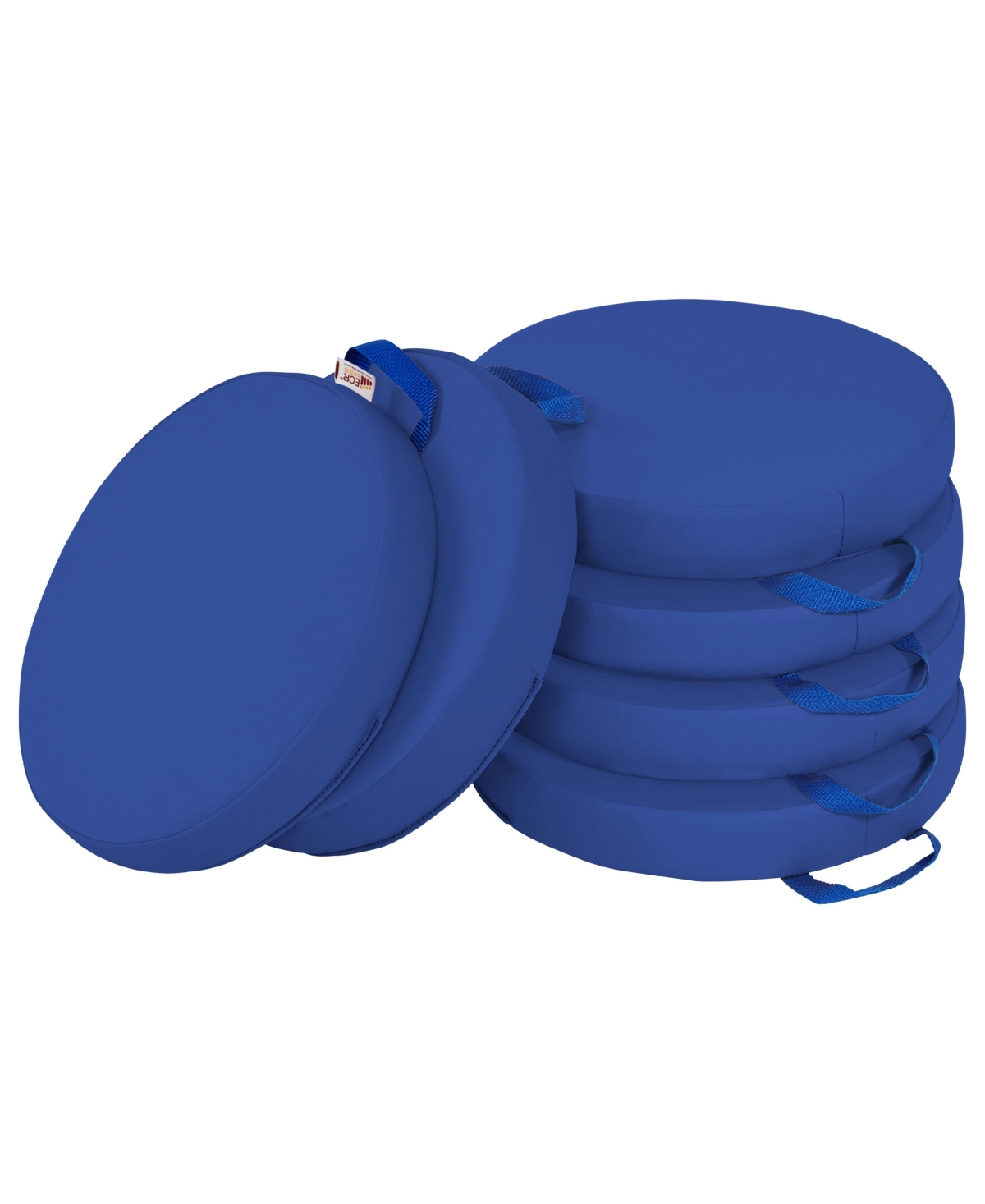 Click here for ECR4Kids SoftZone Floor Cushions  Round  Blue  6-P... prices