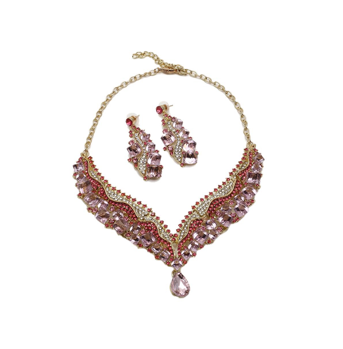 Click here for Sohi Party Stone Jewellery Set - Pink prices