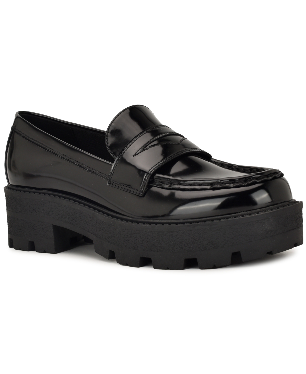 Click here for Nine West Womens Keram Chunky Lug Sole Penny Loafe... prices