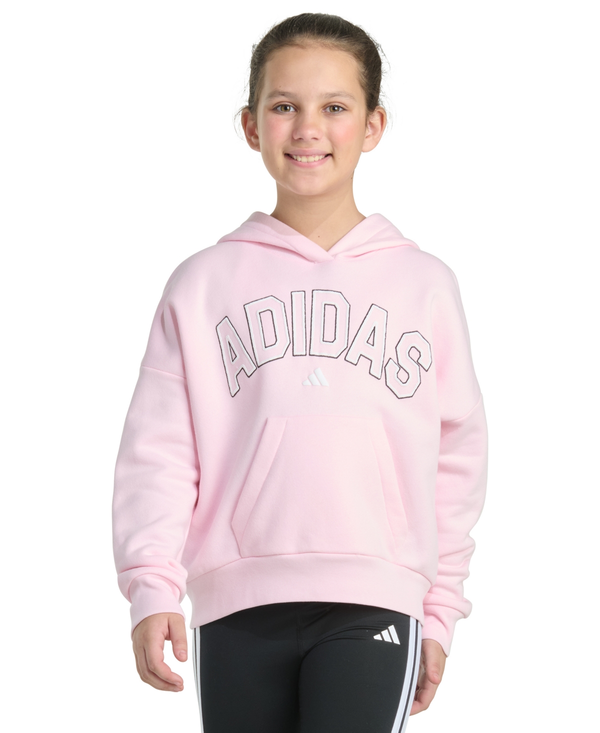 Click here for adidas Big Girls Long-Sleeve Graphics Fleece Pullo... prices