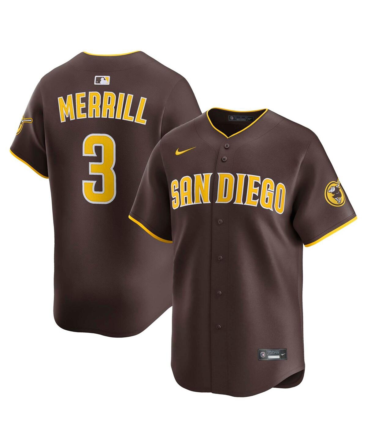 Click here for Nike Mens Jackson Merrill Brown San Diego Padres R... prices