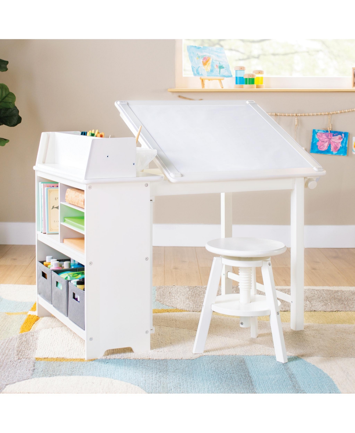Click here for Guidecraft Design Studio â White: 3-in-1 Kids Ar... prices