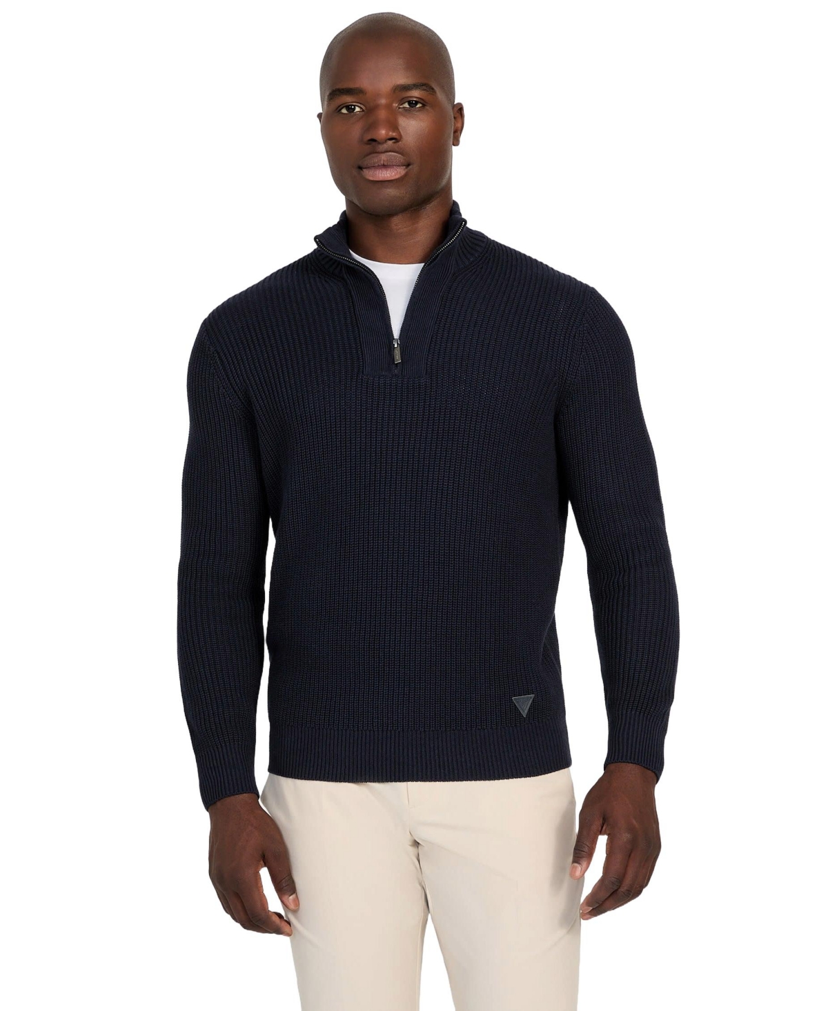 Click here for Guess Mens Headley Half Zip Mock Sweater - Smart b... prices