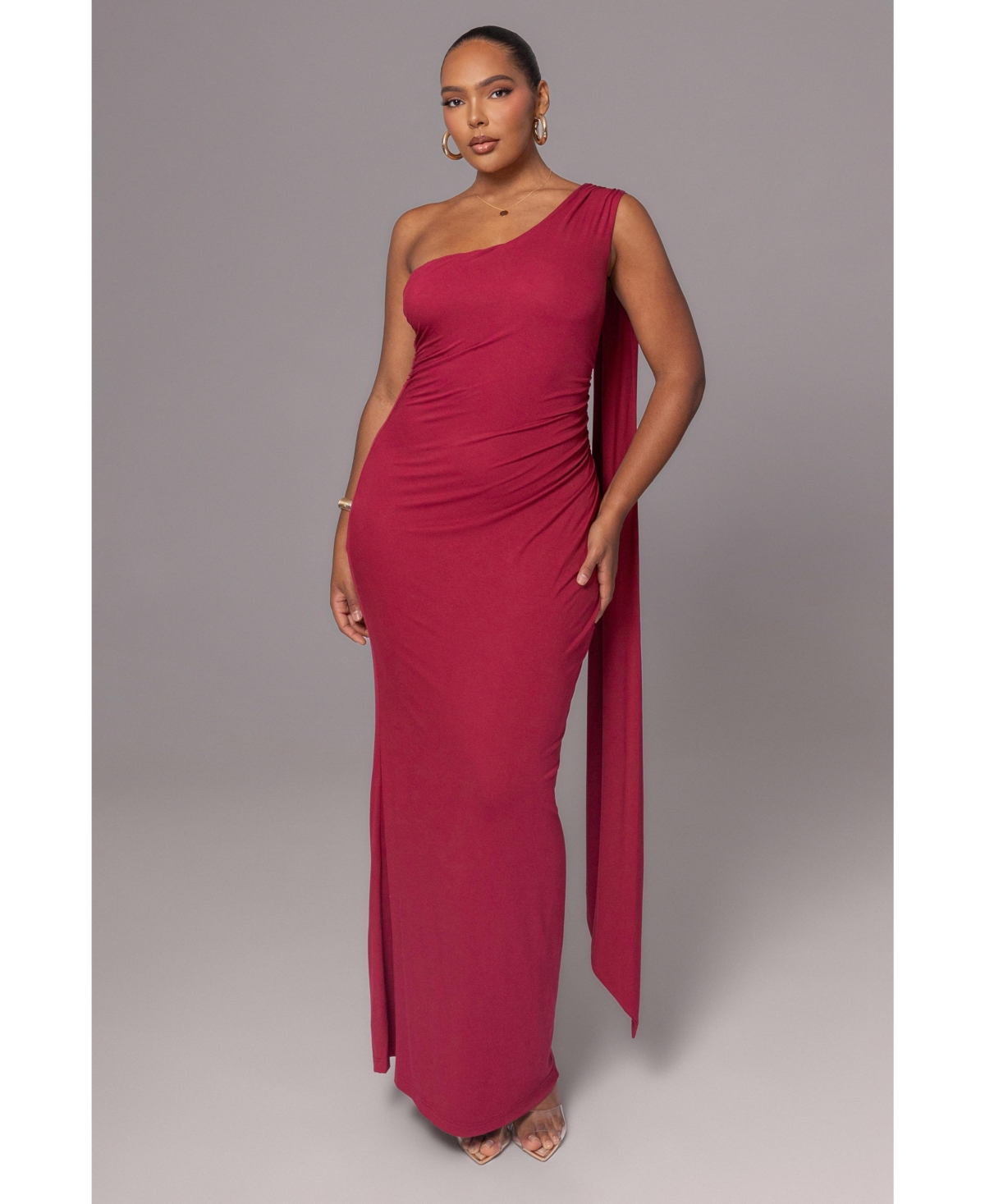 Click here for Jluxlabel Womens Kianna Drape Maxi Dress - Red prices