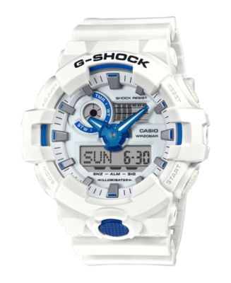 G-Shock Men's White Resin Watch, 53.4mm - Macy's