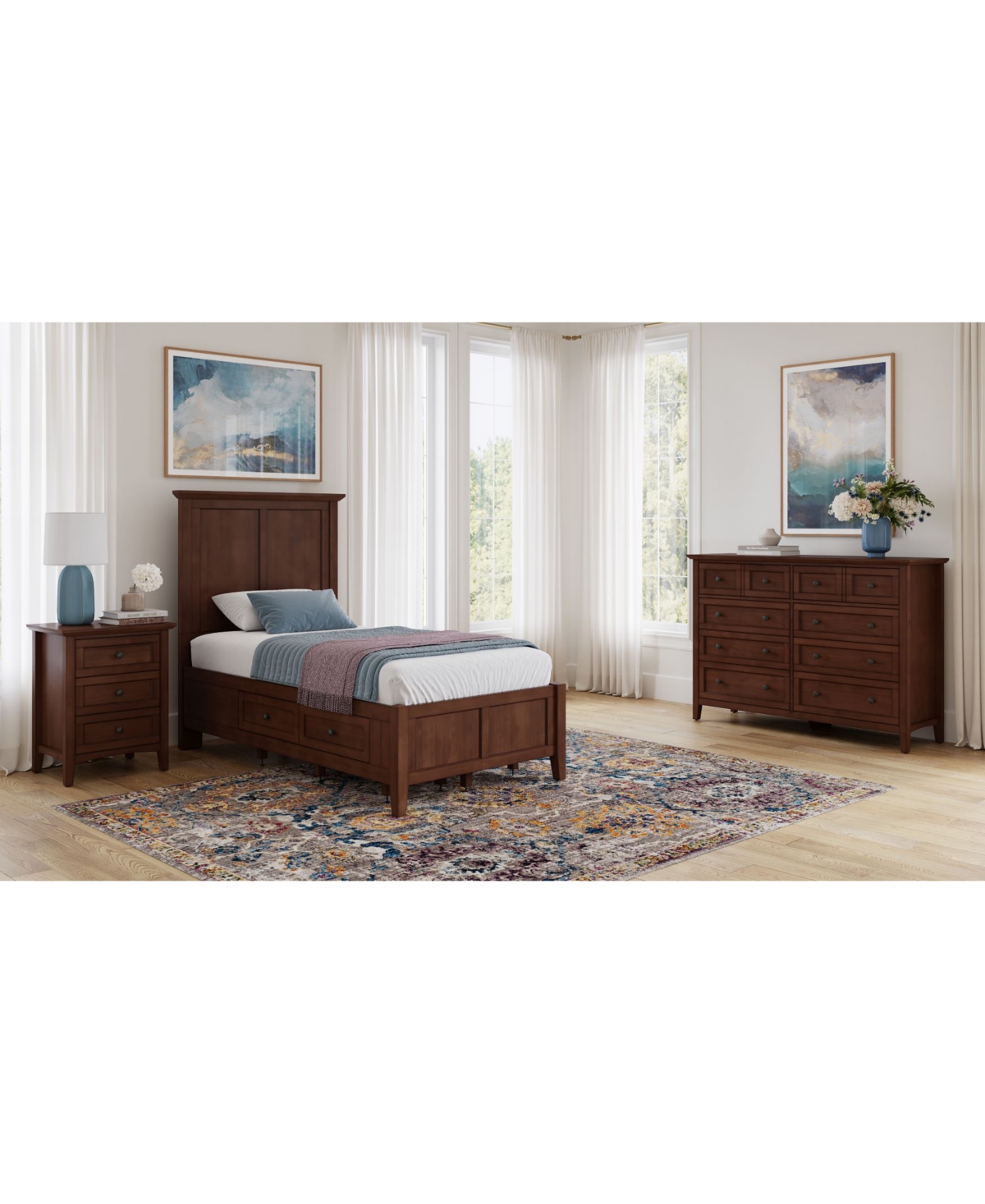 Click here for Hedworth Twin Storage 3-Pc. Set (Bed  Dresser & Ni... prices