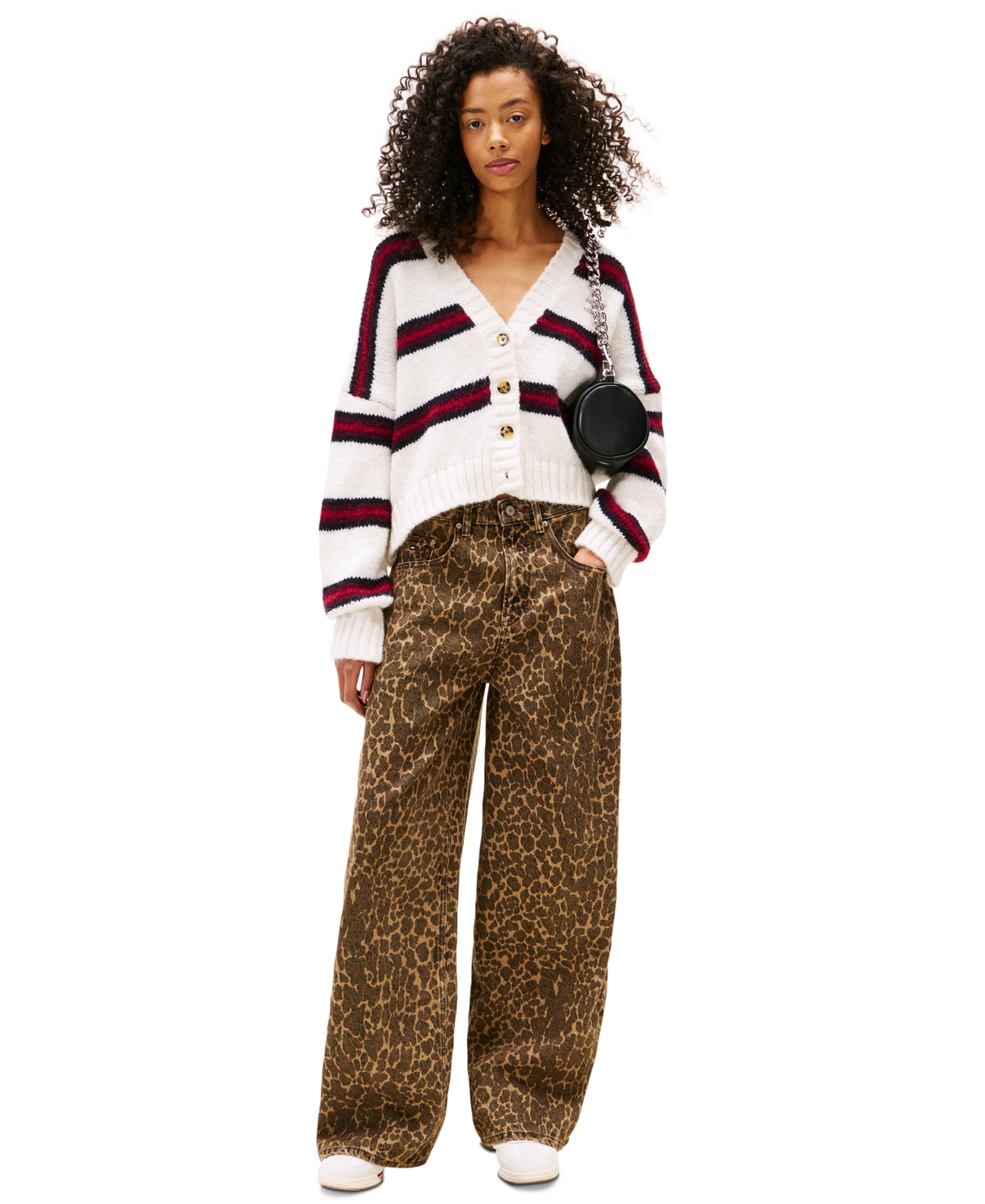 Click here for Tommy Jeans Womens Charlie Leopard-Print Wide-Leg... prices