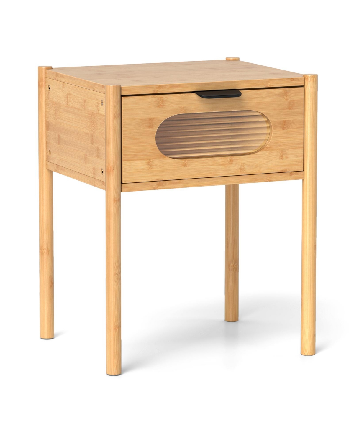 Click here for Slickblue Square Tall Nightstand End Table with De... prices