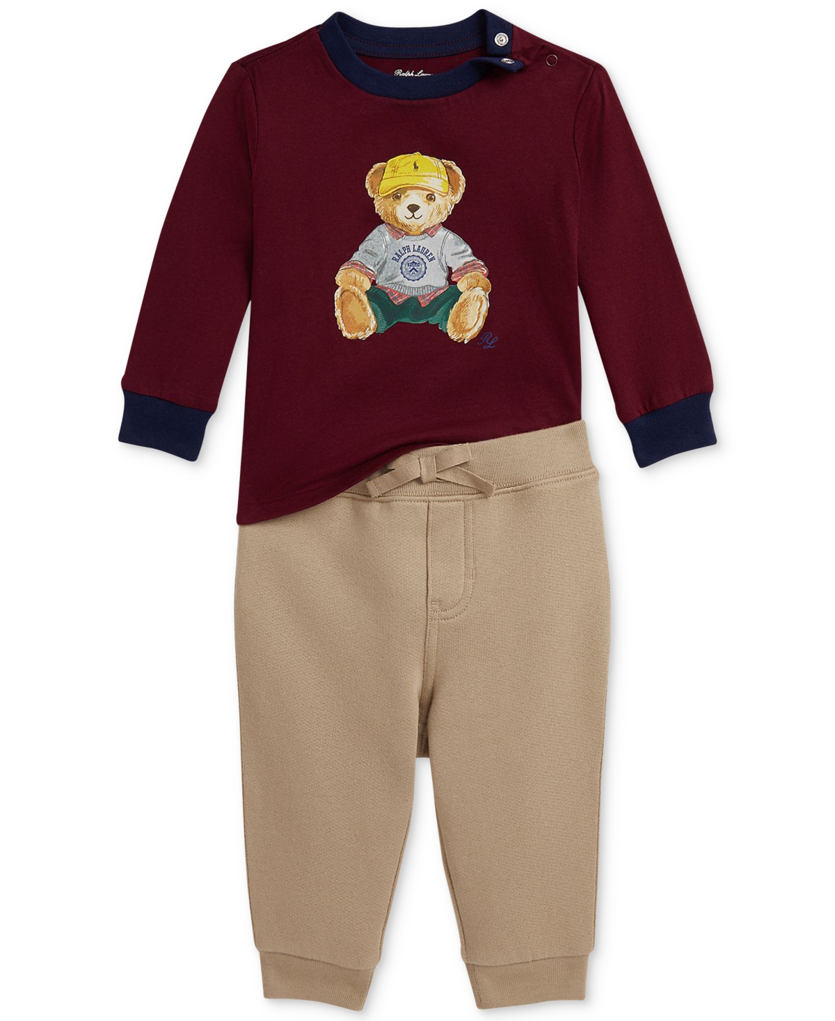 Click here for Polo Ralph Lauren Baby Boys Long-Sleeve Tee & Flee... prices