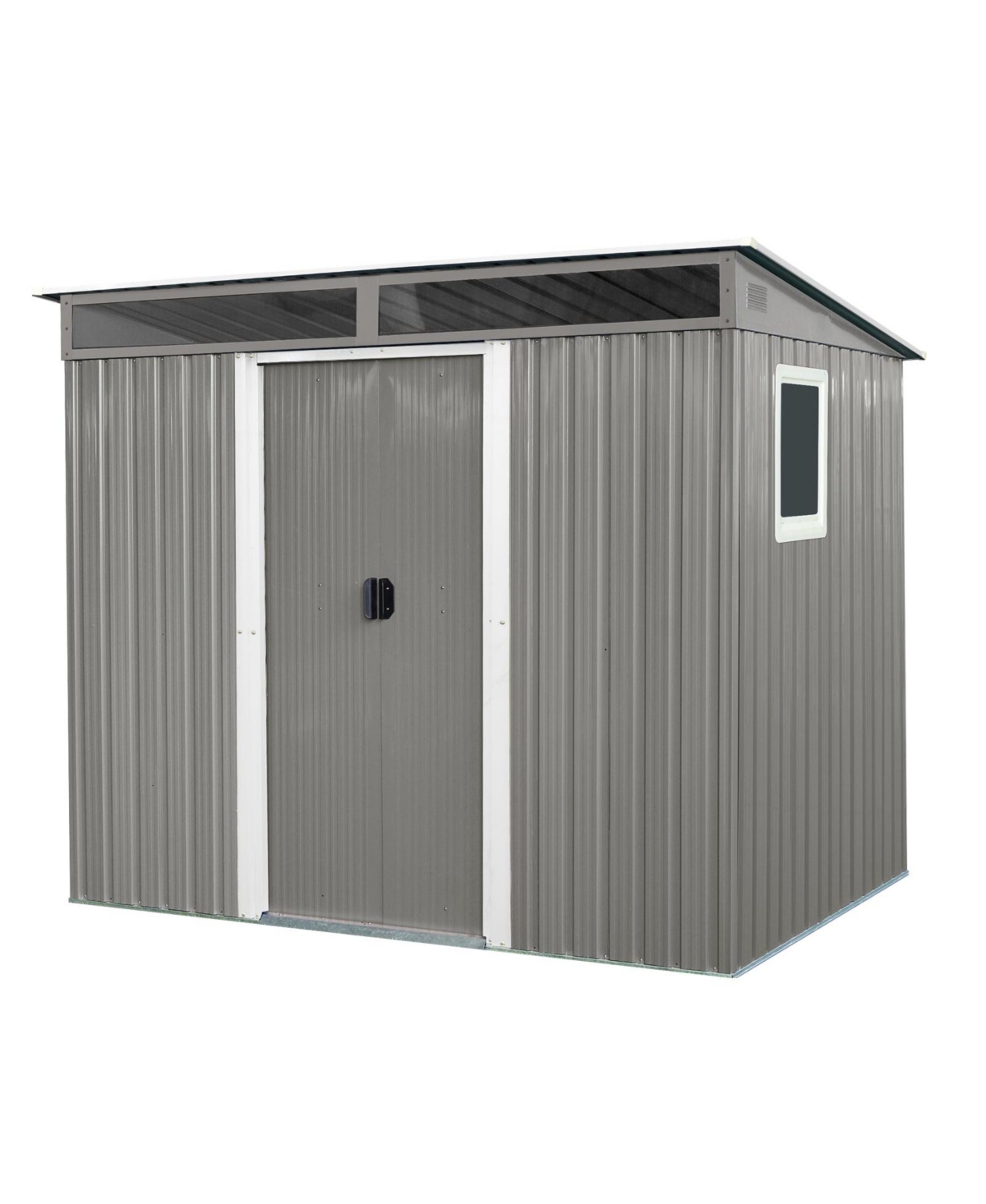 Click here for Mondawe 8ftx6ft Outdoor Metal Storage Shed with Wi... prices