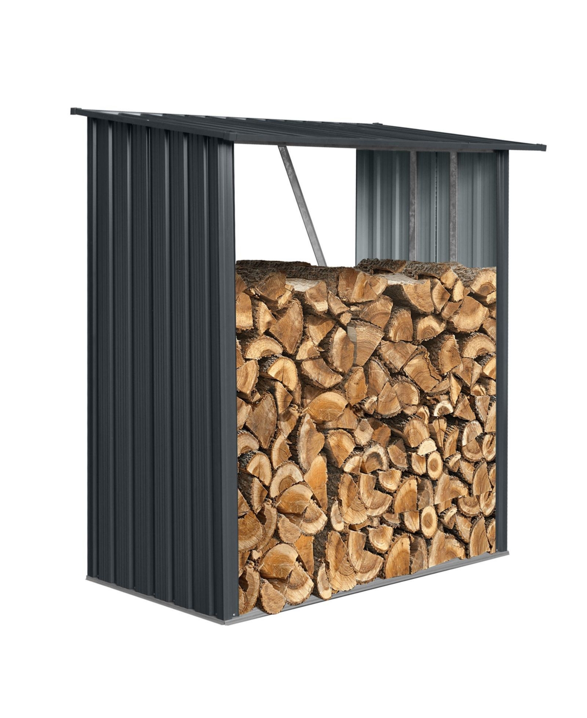 Click here for Mondawe 3ft x 5ft Outdoor Meta Firewood Rack  Open... prices
