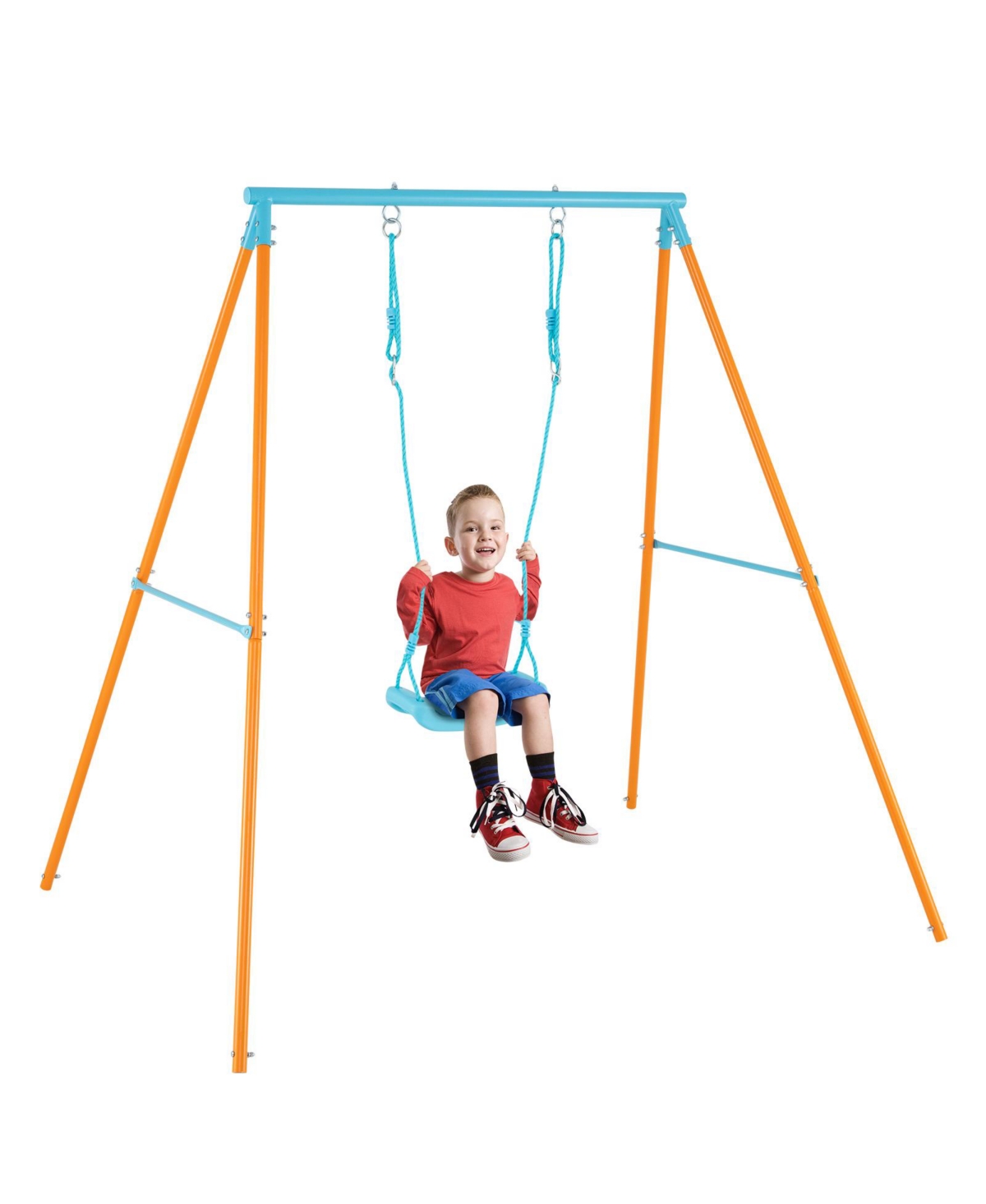 Click here for Gymax Toddler Swing Heavy Duty Metal Swing Set w/... prices