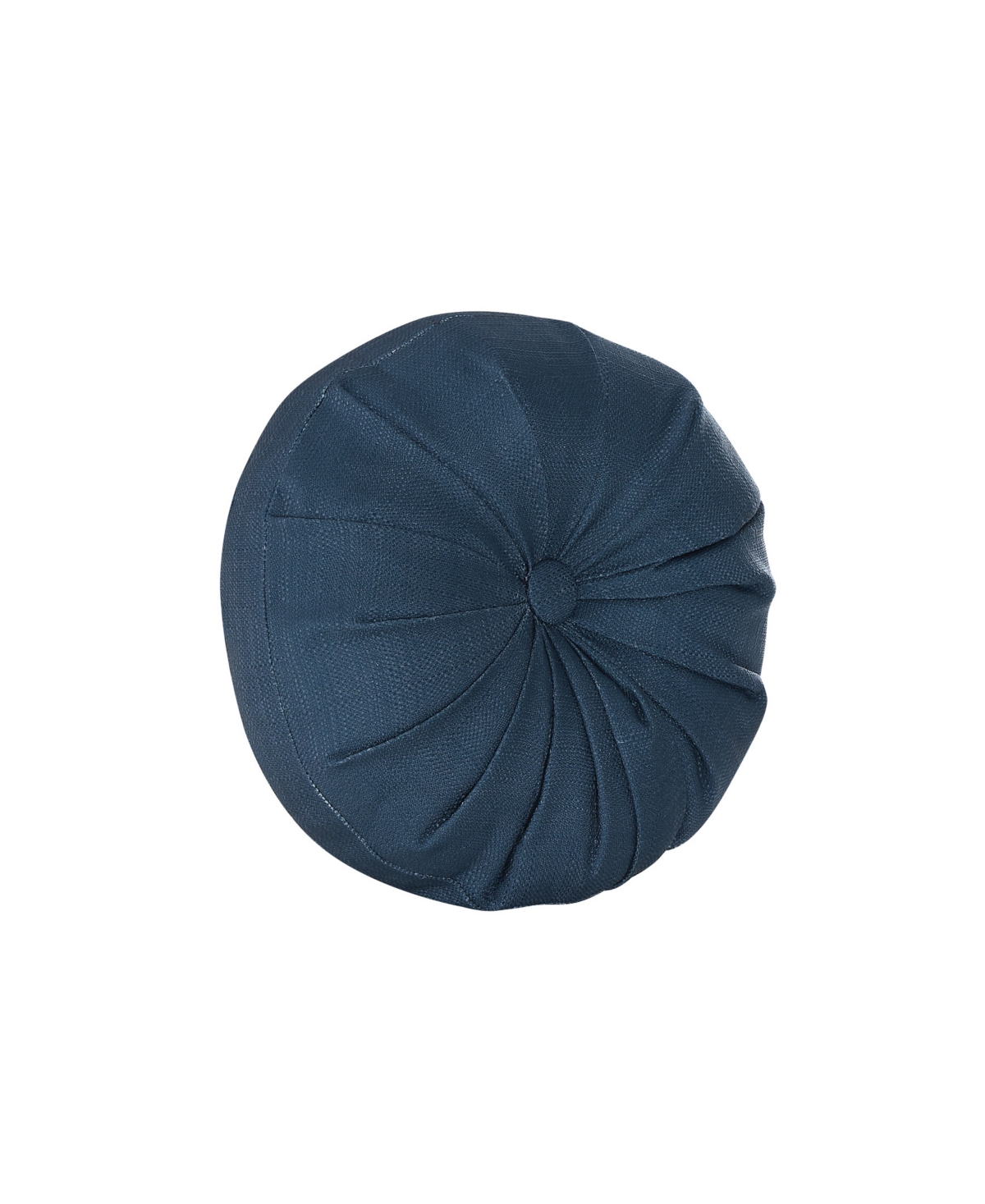 Royal Court Messina Tufted Decorative Pillow  15 Round - Navy