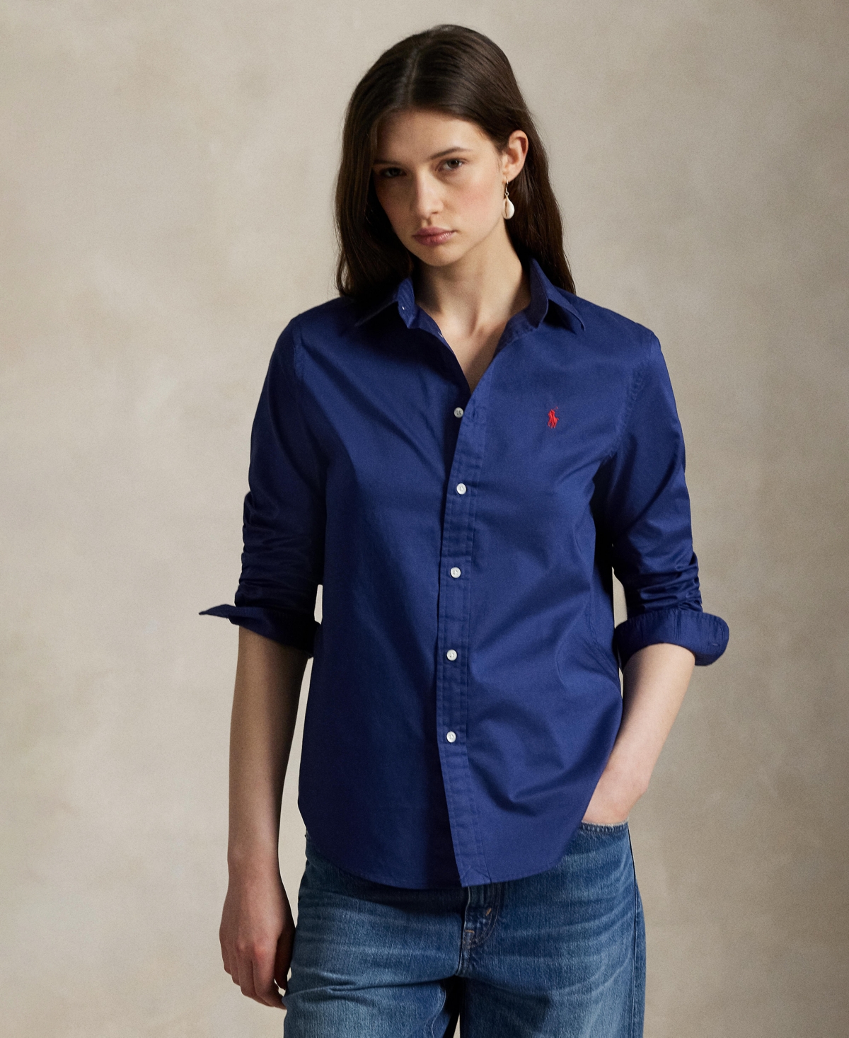 Click here for Polo Ralph Lauren Womens Classic-Fit Cotton Twill... prices