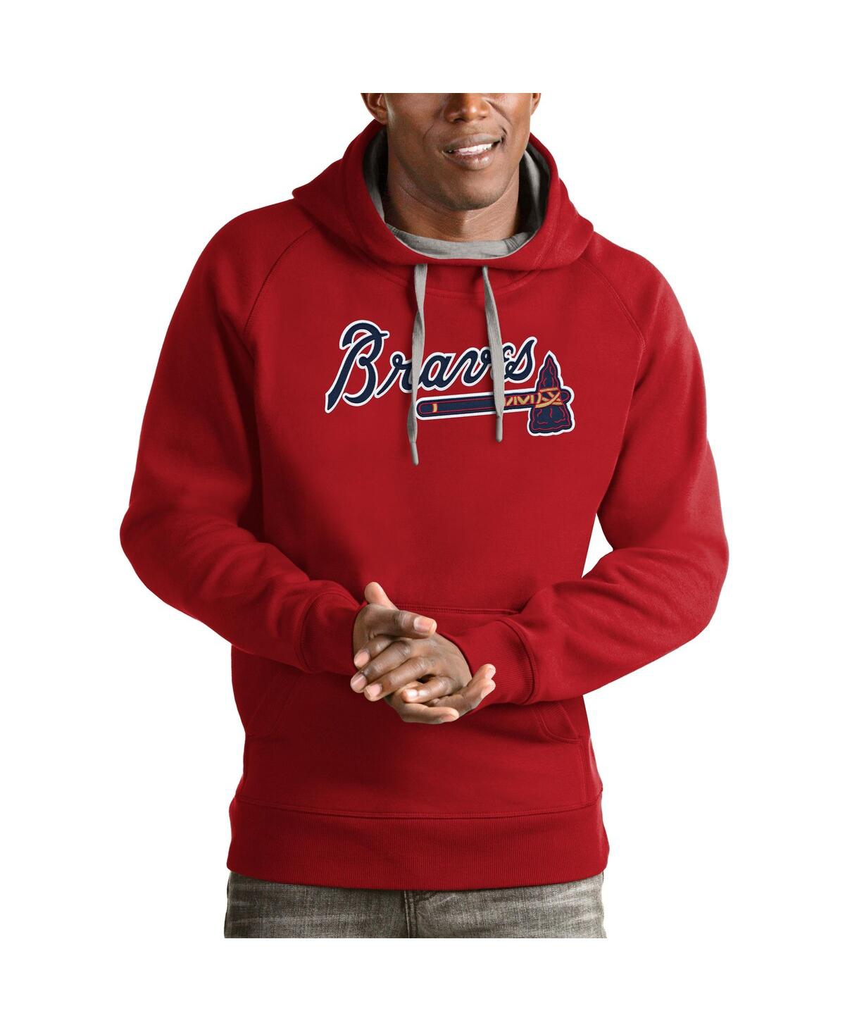Click here for Antigua Mens Red Atlanta Braves Victory Pullover T... prices