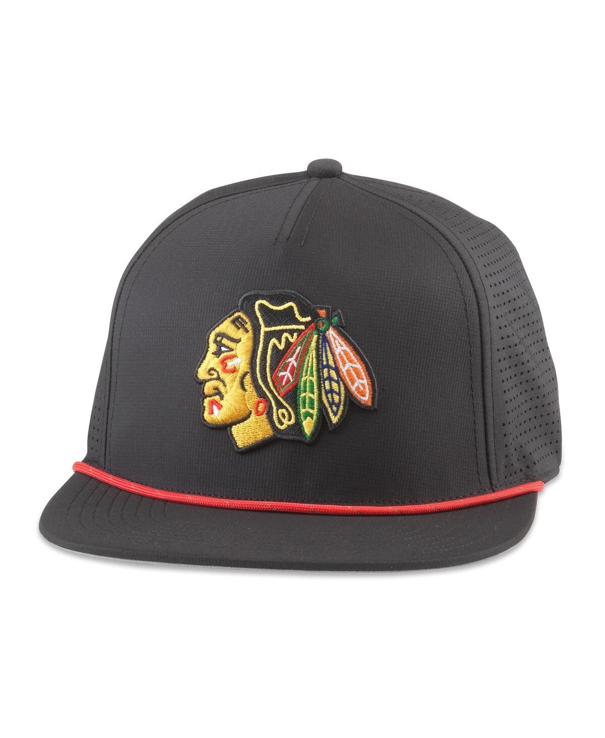 Click here for American Needle Mens Black Chicago Blackhawks Buxt... prices