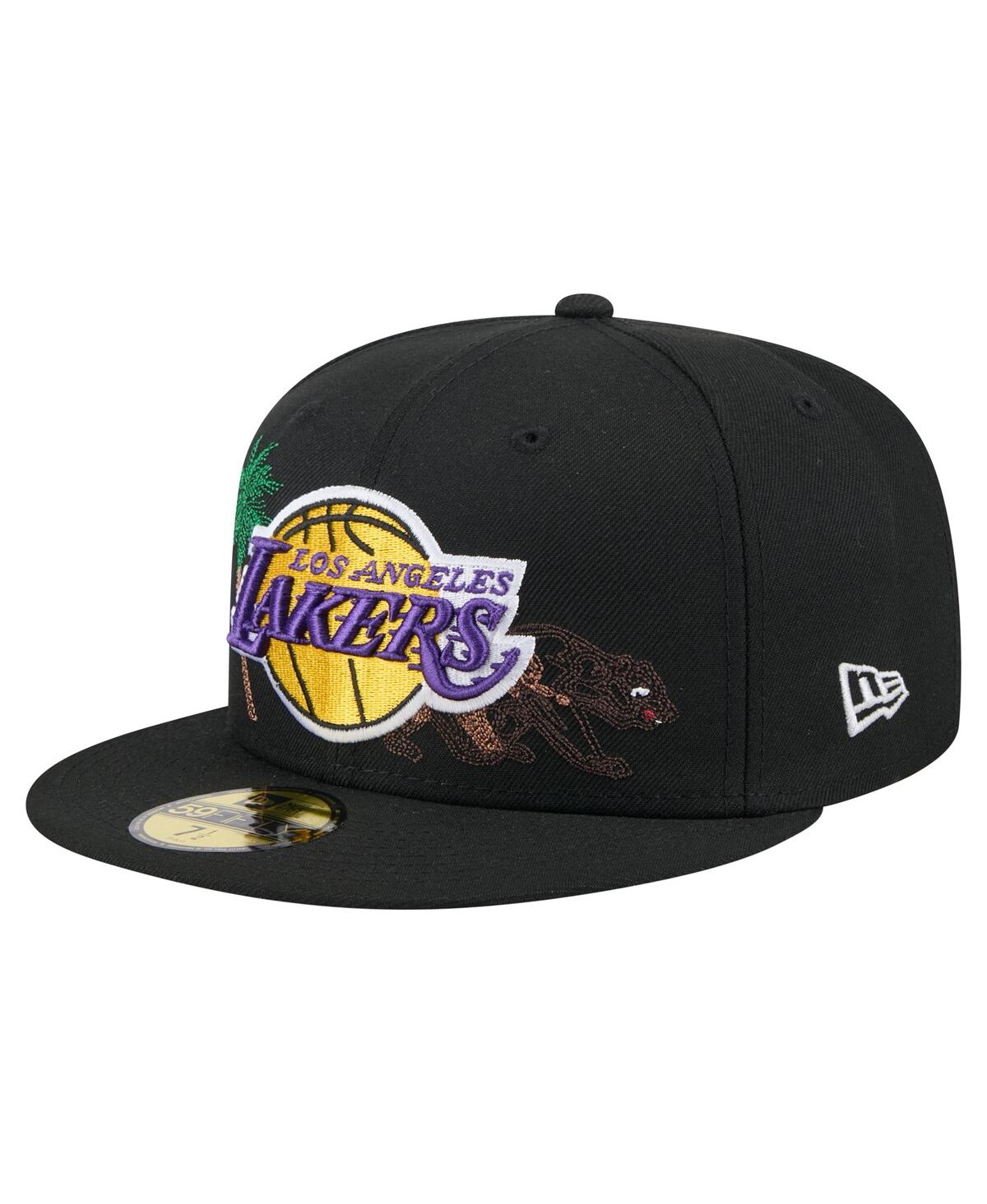 Click here for New Era Mens Black Los Angeles Lakers State Stitch... prices