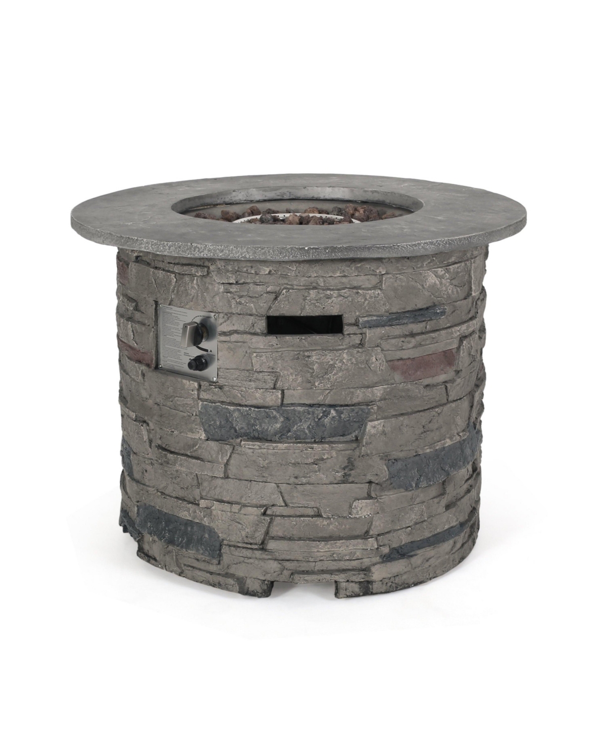 Click here for Outdoor 32 Round MgO Propane Fire Pit  Grey Top -... prices
