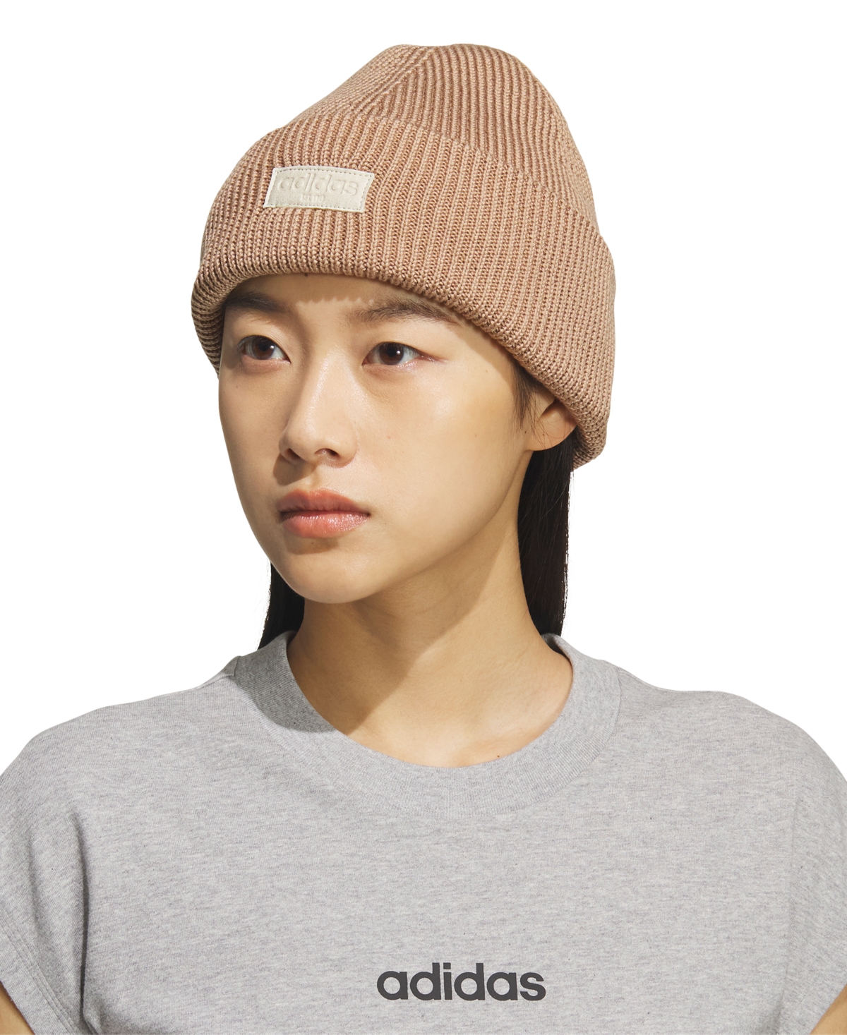 Click here for adidas Womens Premium Cuff-Fold Beanie - Warm Sand... prices